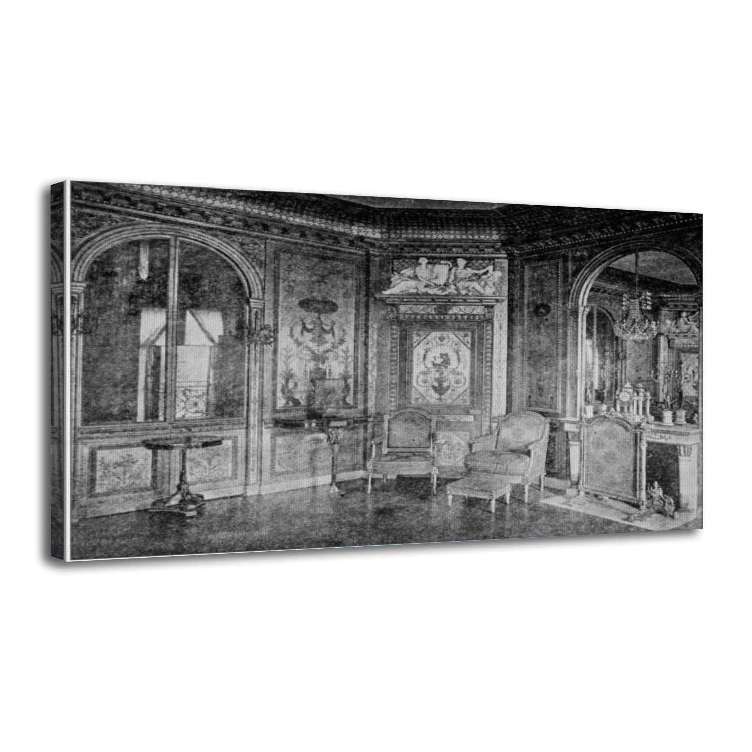 Canvas Wall Art antique photograph boudoir marie antoinette chateau de ...