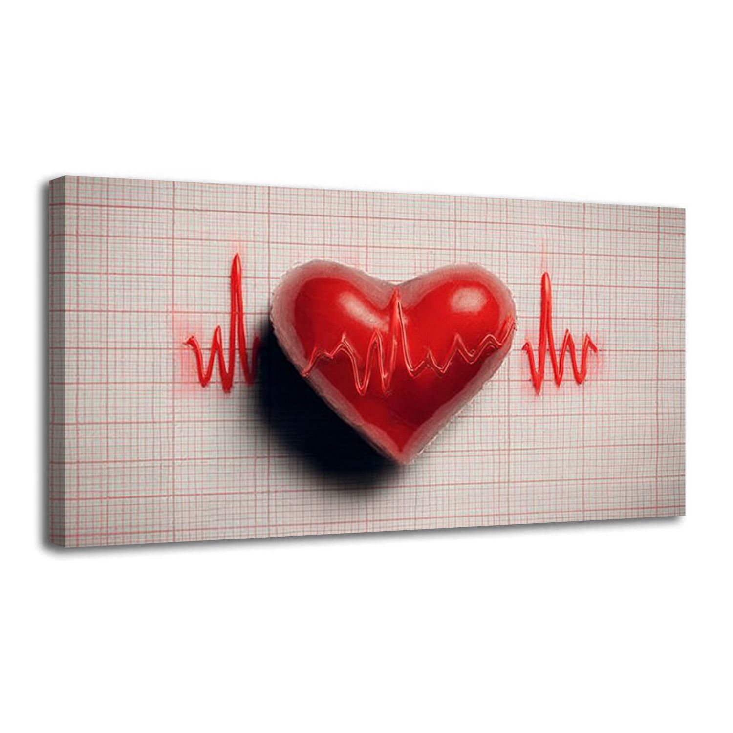 Canvas Wall Art cardiogram heart cardiology charts pictures Wall Decor ...