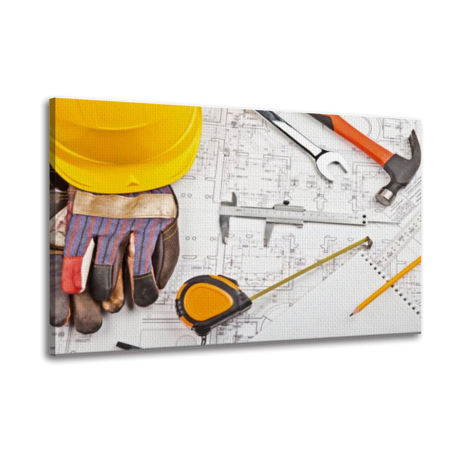 Canvas Wall Art drafts tools Wall Decor for Living Room Bathroom ...