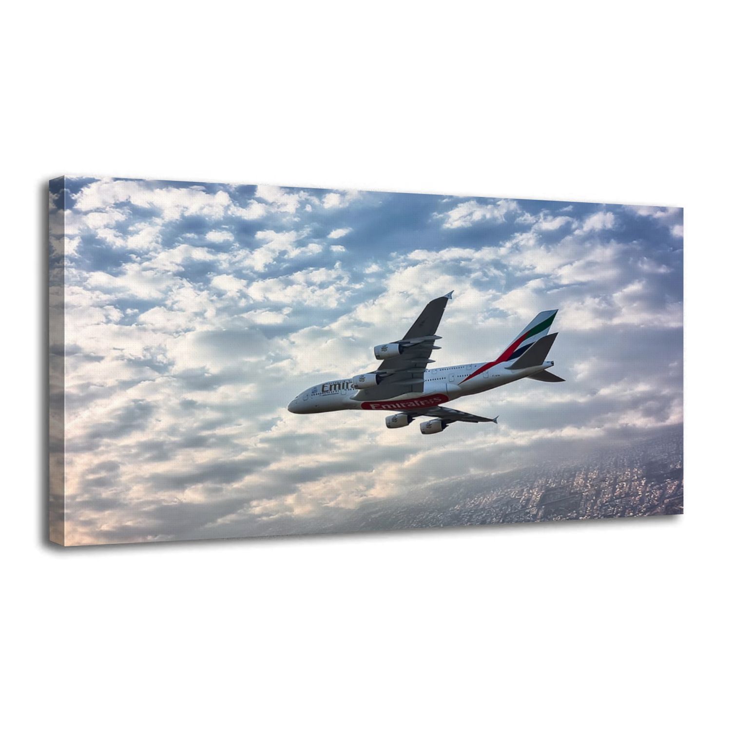 Canvas Wall Art emirates airlines travel flight aircraft plane arab fly ...