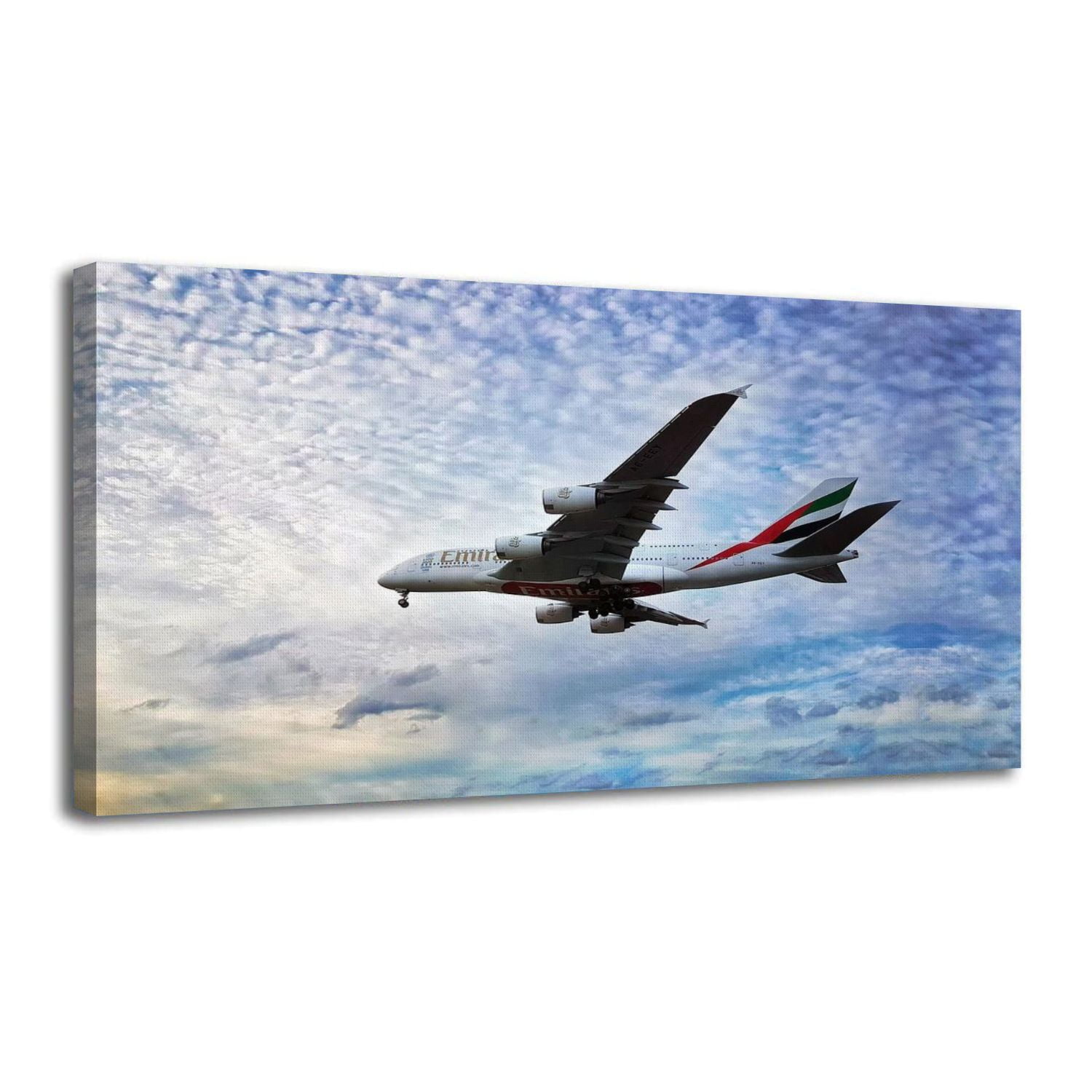Canvas Wall Art emirates airlines travel flight aircraft plane arab fly ...