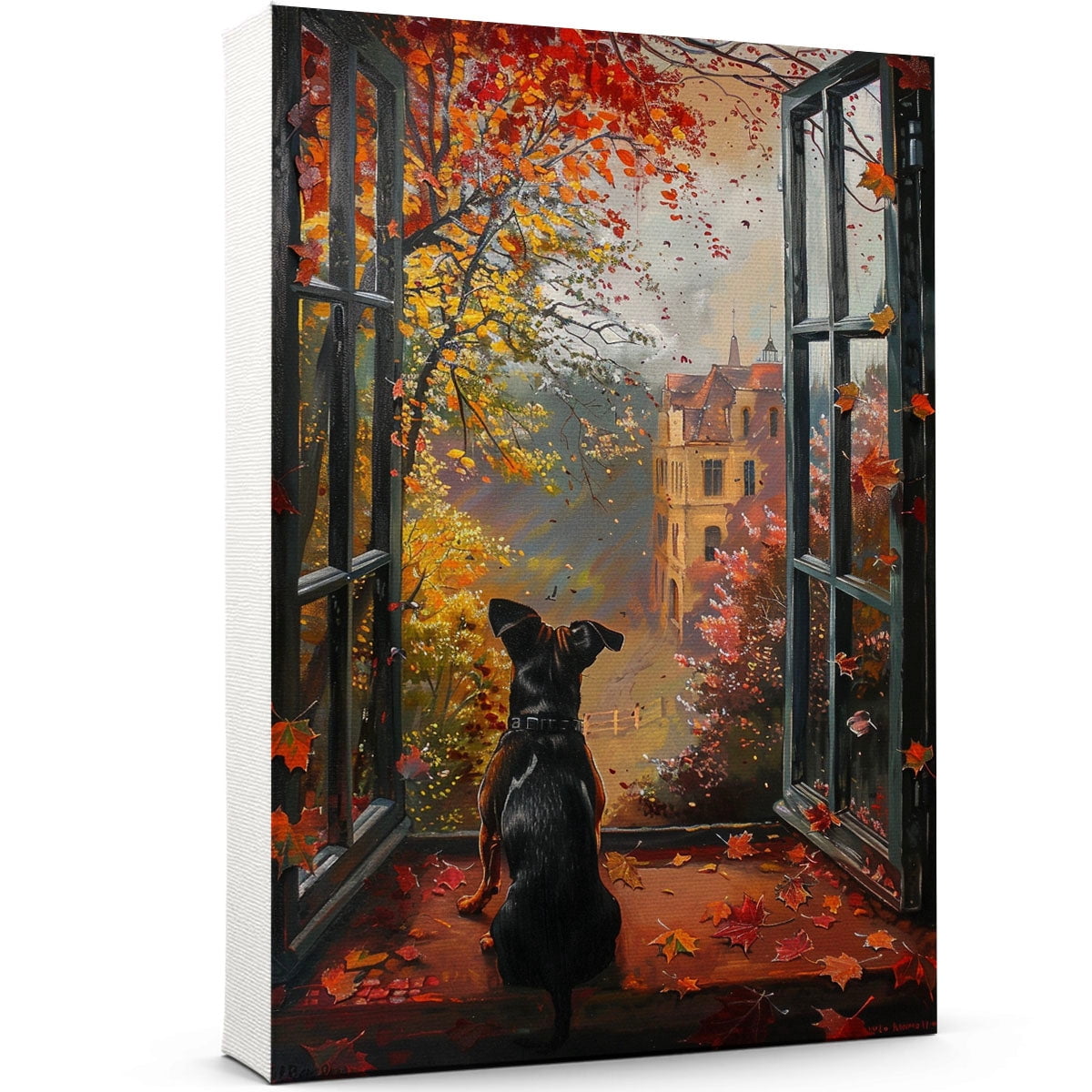 Canvas Wall Art for Living Room - Manchester Terrier Dog Poster Print ...