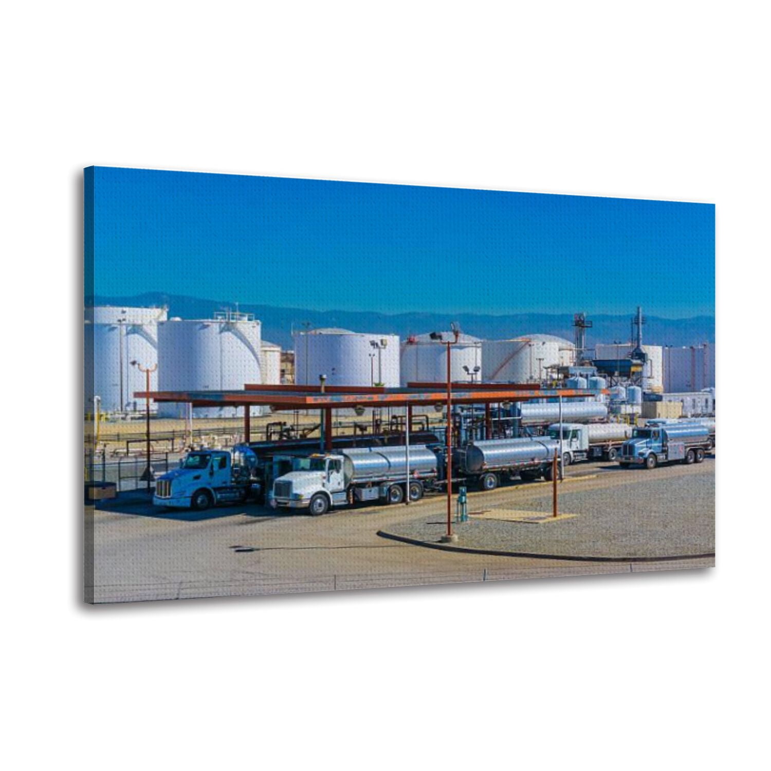 Canvas Wall Art fuel tanker trucks petroleum stations pictures Wall ...