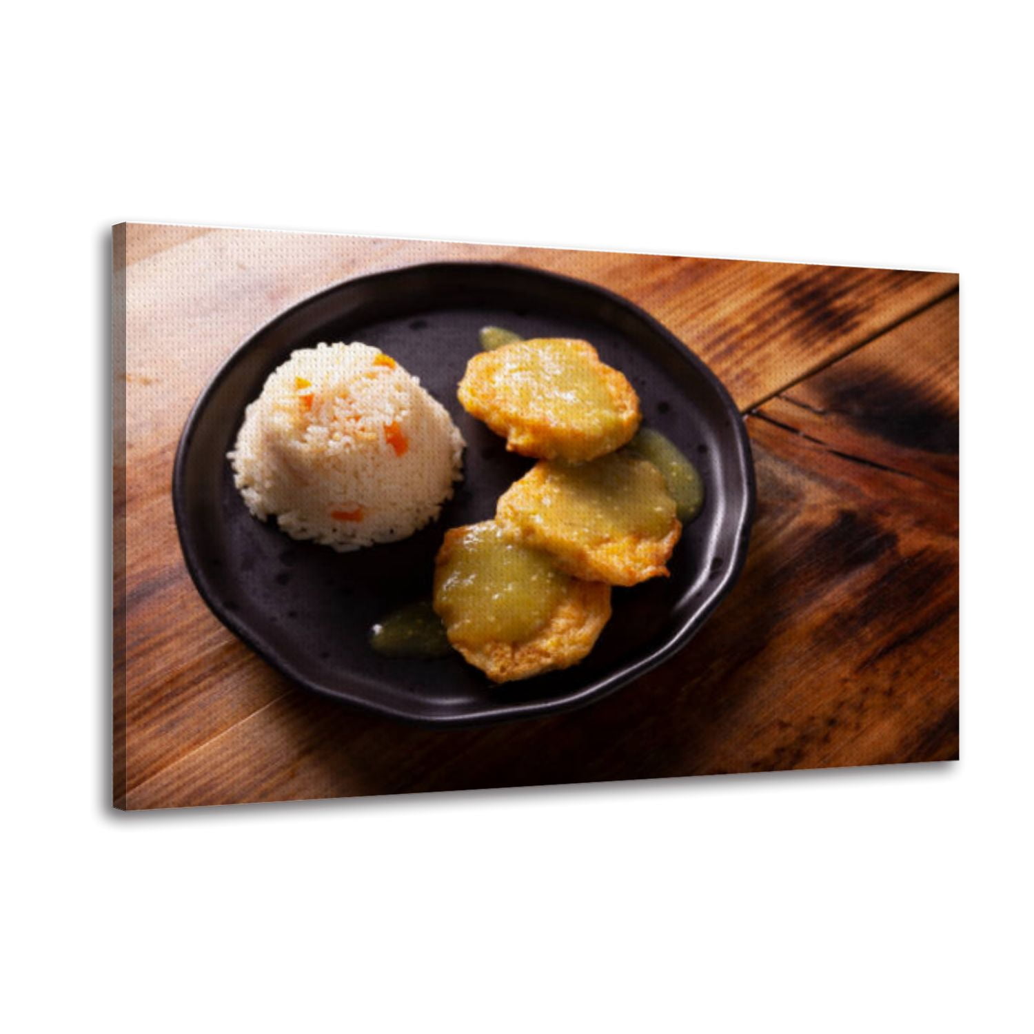 Canvas Wall Art homemade Tortitas de pollo sauce Wall Decor for Living ...