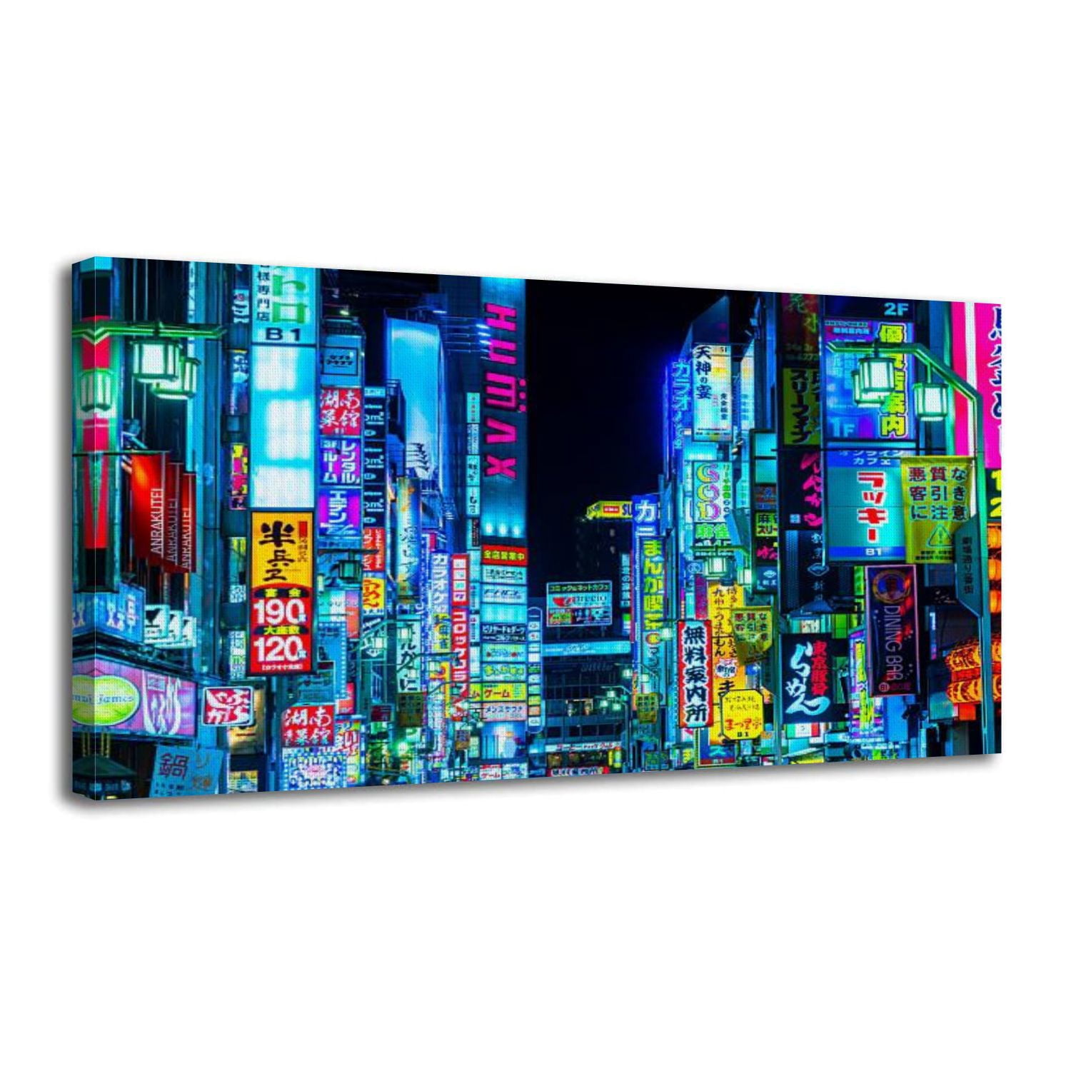 Canvas Wall Art kabuki cho district shinjukutokyo japan night pictures ...
