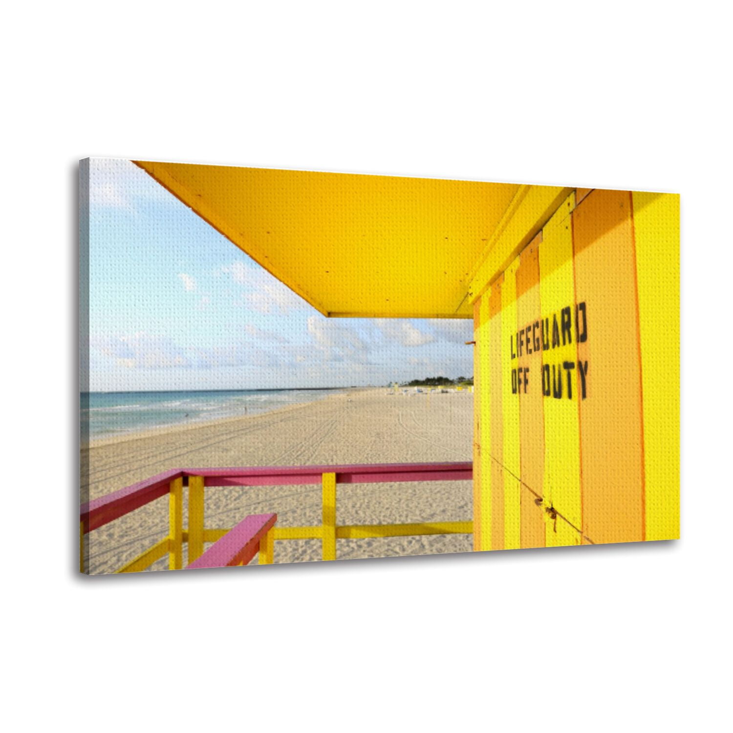 Canvas Wall Art lifeguard hut beach sunrise surf shack pictures Wall ...