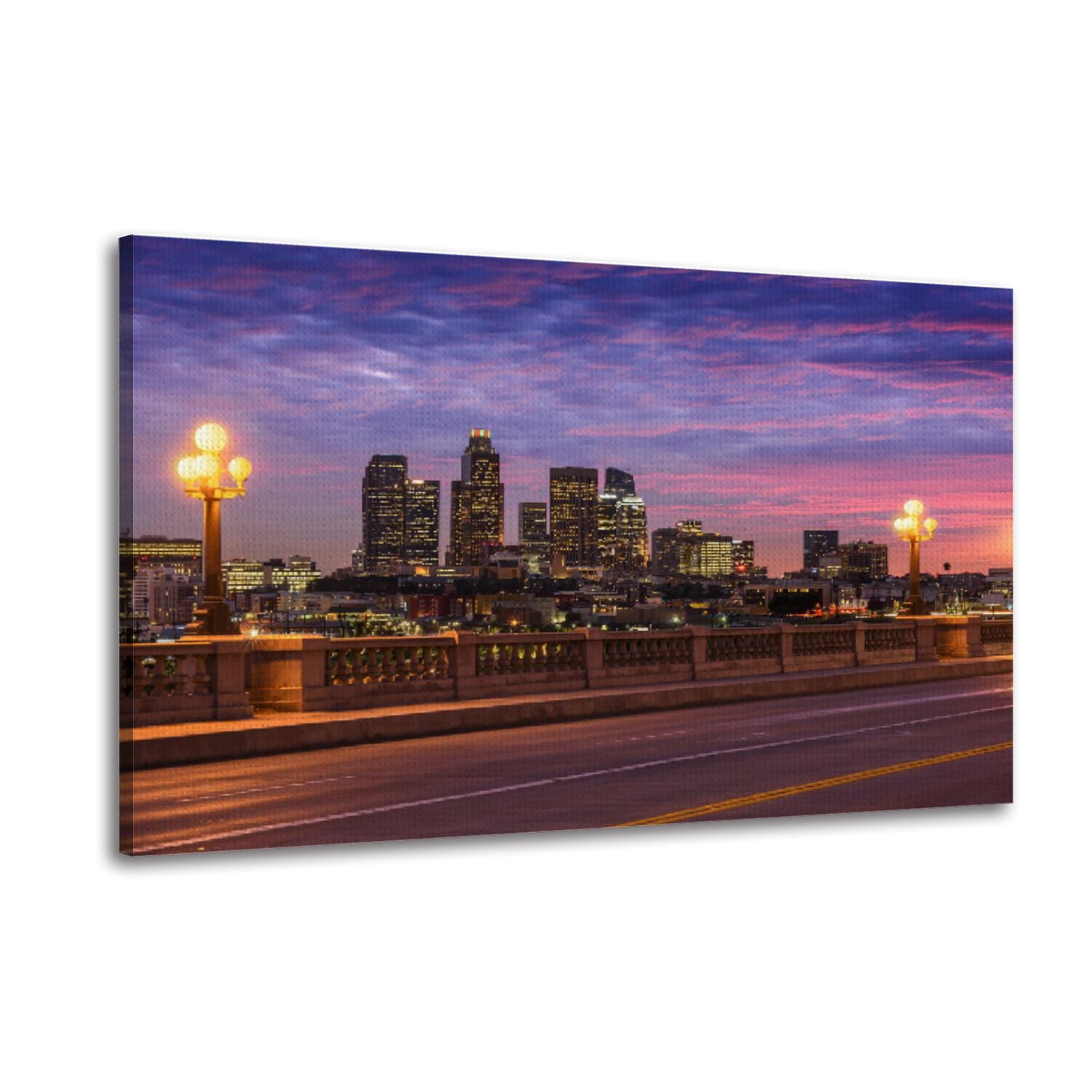 Canvas Wall Art los angeles sunset skyline sunsets pictures Wall Decor ...
