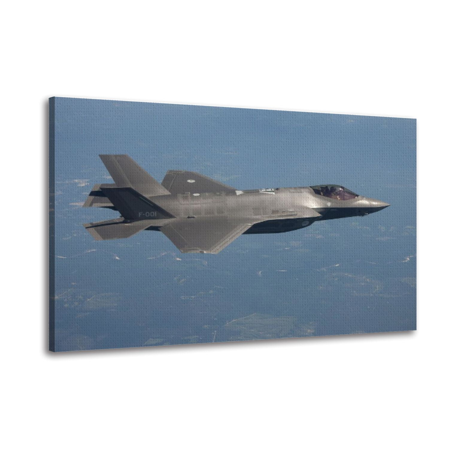 Canvas Wall Art military jet flight f 35 fighter airplane plane ...