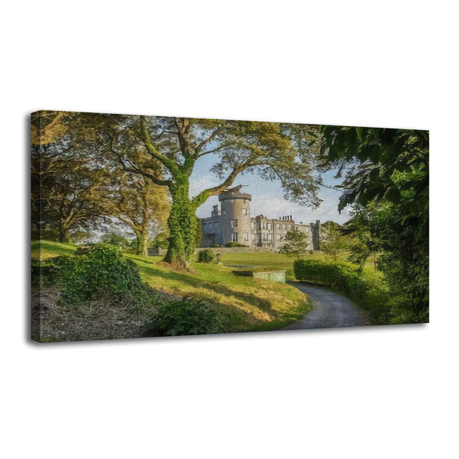 Canvas Wall Art oil painting showing dromoland castle hotel Wall Decor ...