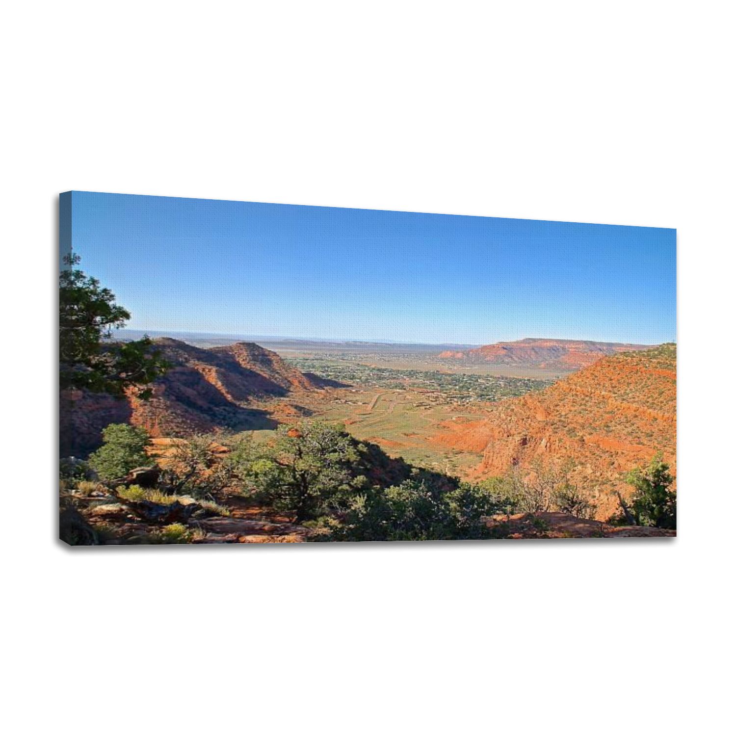 Canvas Wall Art overlooking kanab utah mesa plant pictures royalty free ...