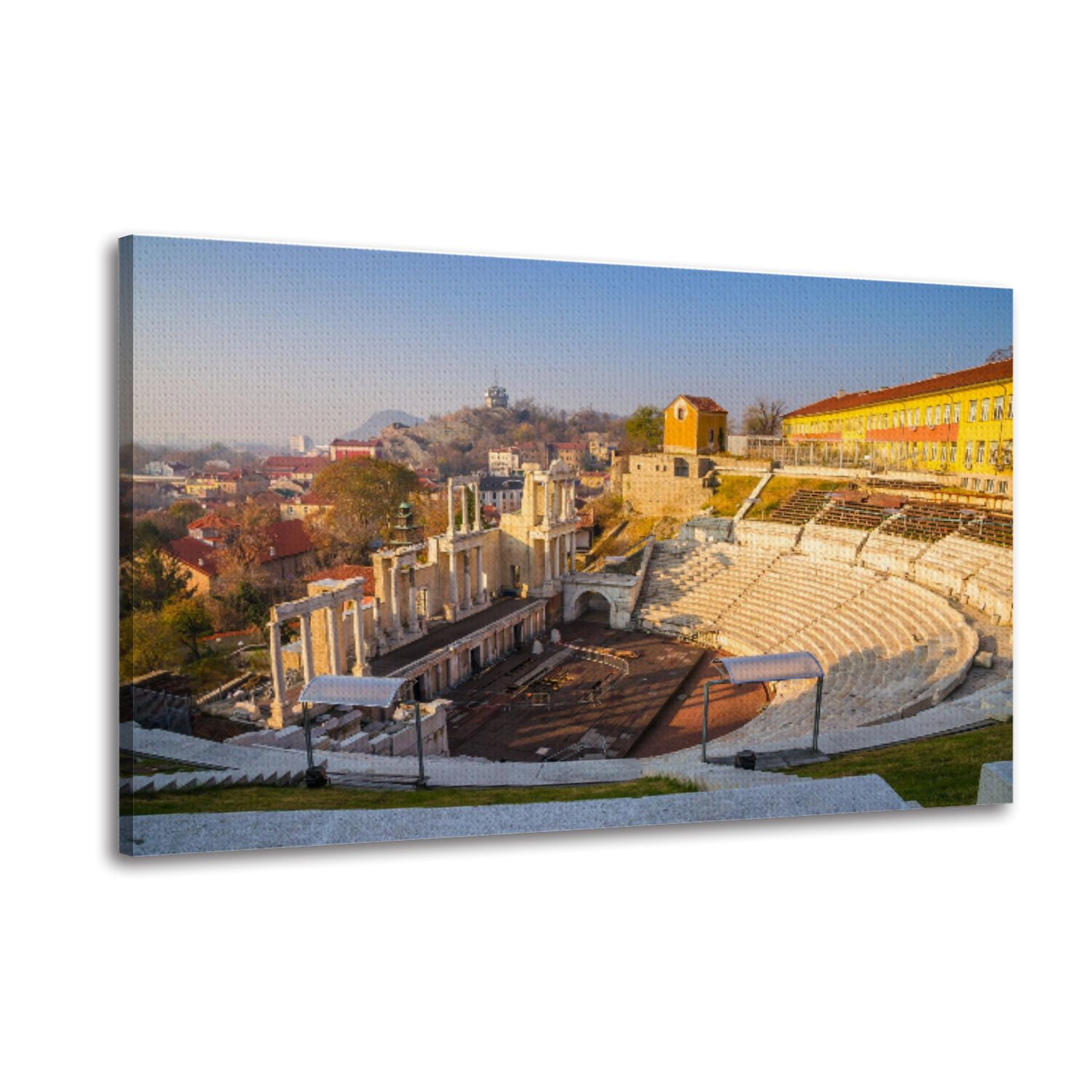 Canvas Wall Art roman amphitheatre philippopolis sunset plovdiv ...