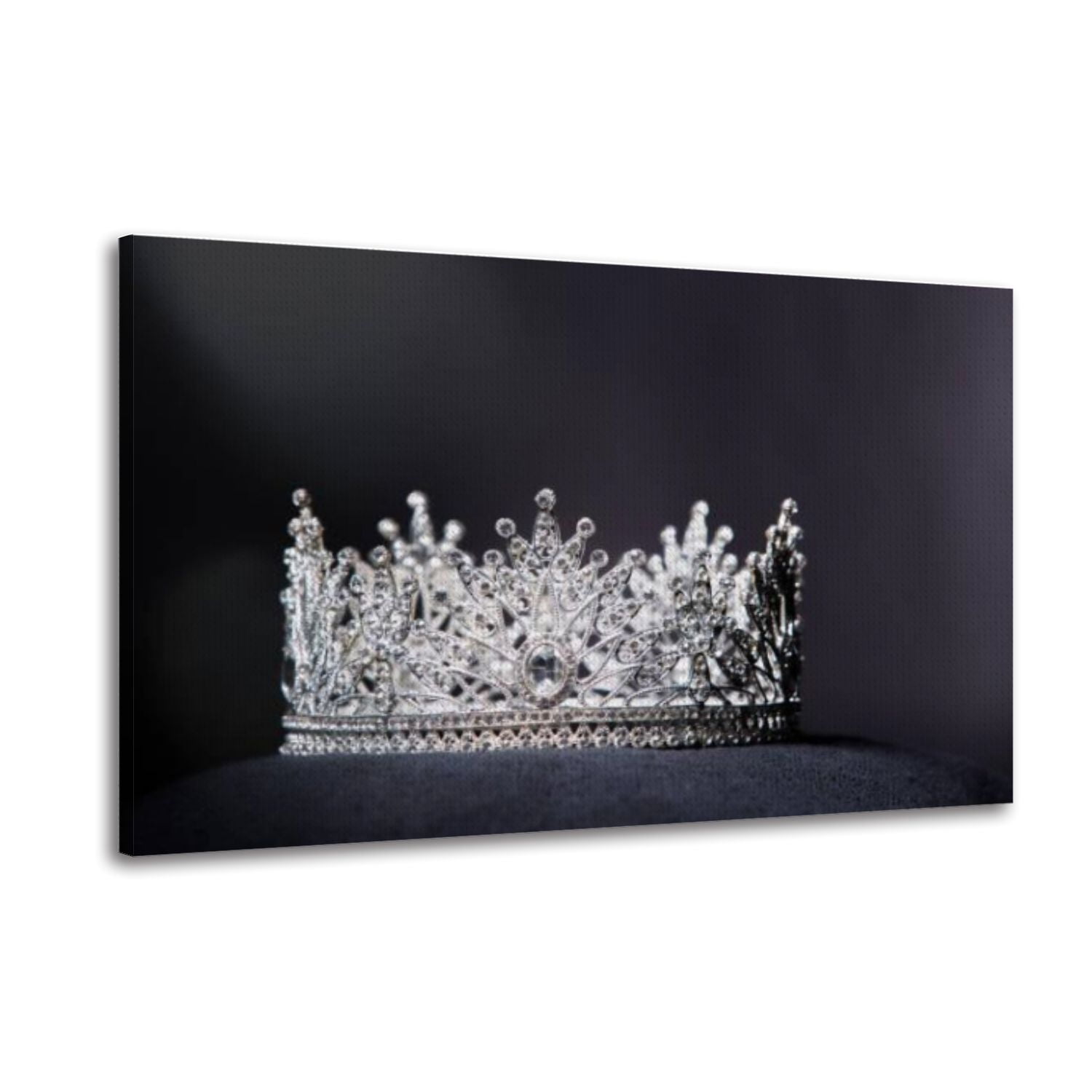 Canvas Wall Art silver crown miss pageant beauty contest jewelry Wall ...