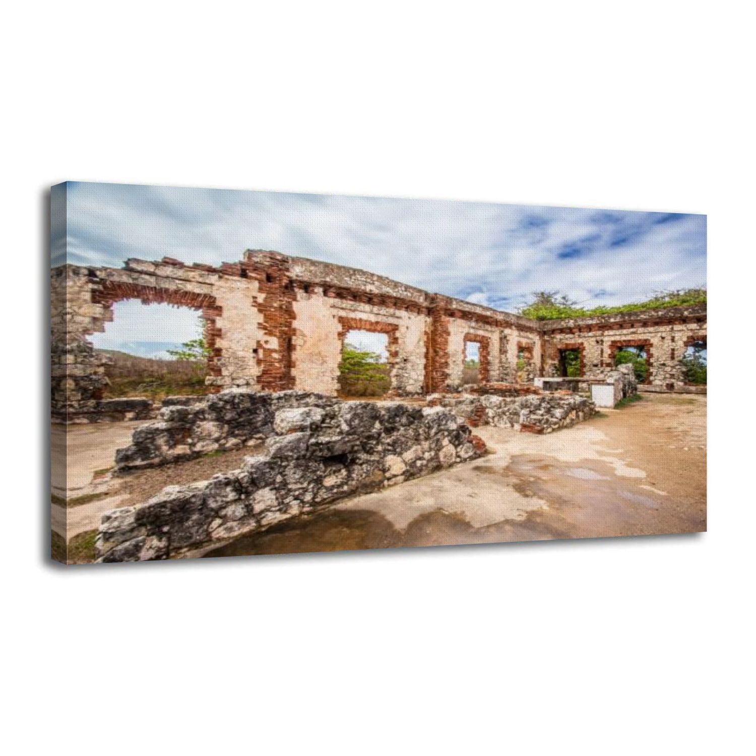 Canvas Wall Art stone ruin aguadilla puerto rico puerto rico pictures ...