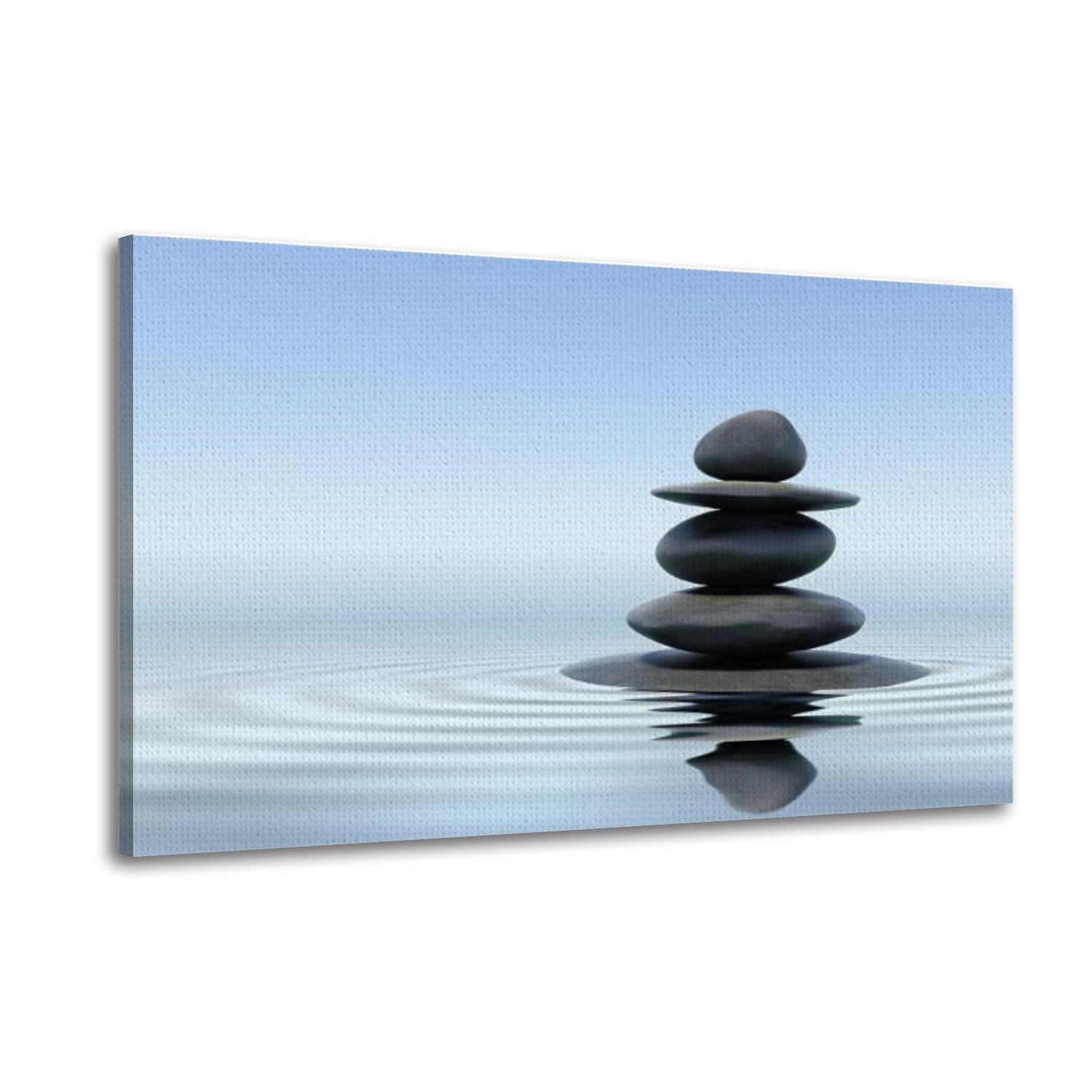 Canvas Wall Art stones shallow water Wall Decor for Living Room ...