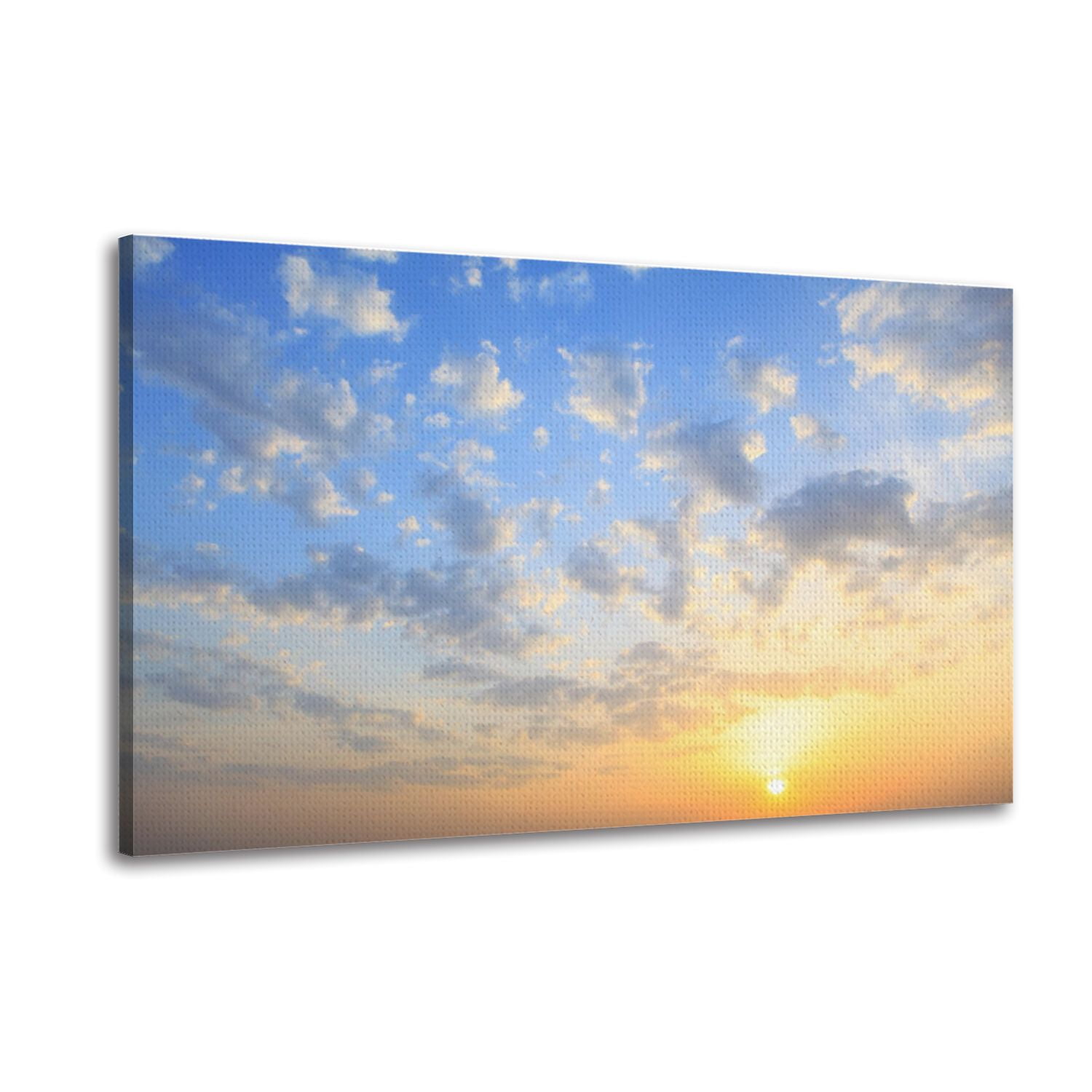 Canvas Wall Art sun shining low cloud Wall Decor for Living Room Bathroom Bedroom Office Art ...