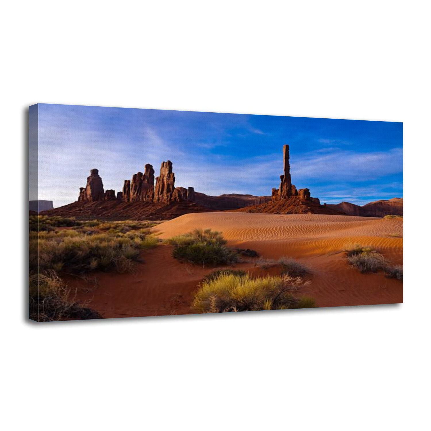 Canvas Wall Art sunrise totem pole monument valley indian totems Wall ...