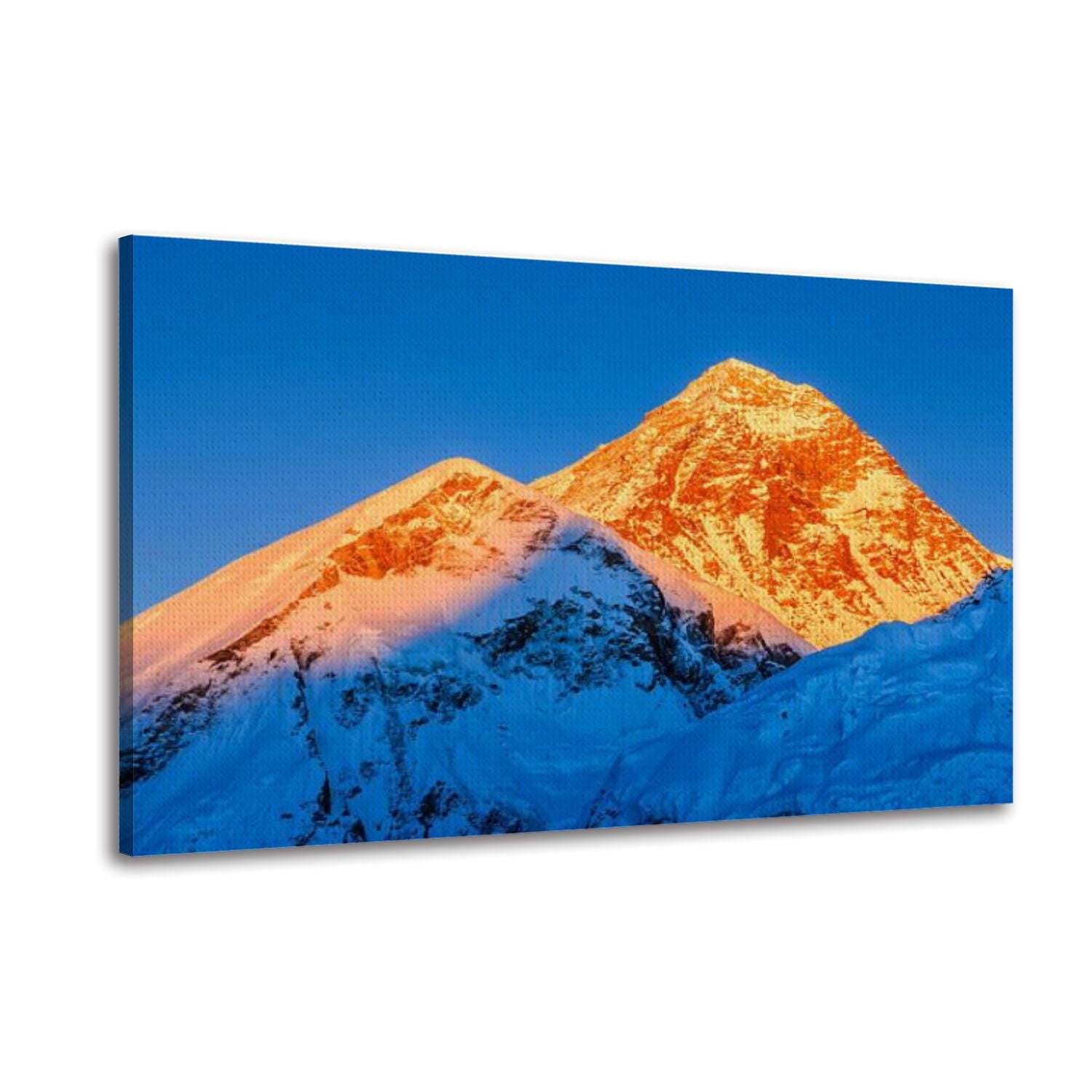 Canvas Wall Art sunset top world mount everest mountain night view Wall ...