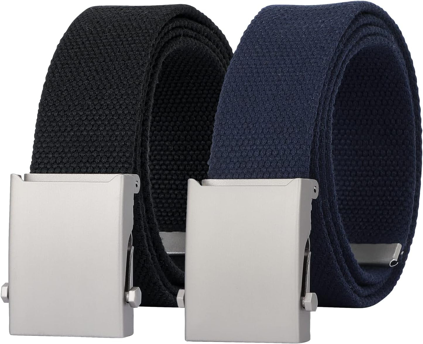 Canvas Web Belt for Men Adjustable Cloth Fabric Military Belt with ...