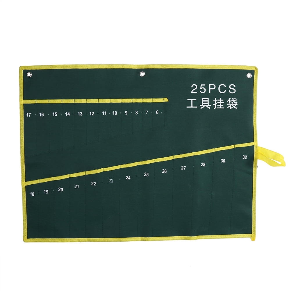 Canvas Wrench Pouch, Portable Spanner Roll Up Bag For Tool Storage Easy ...
