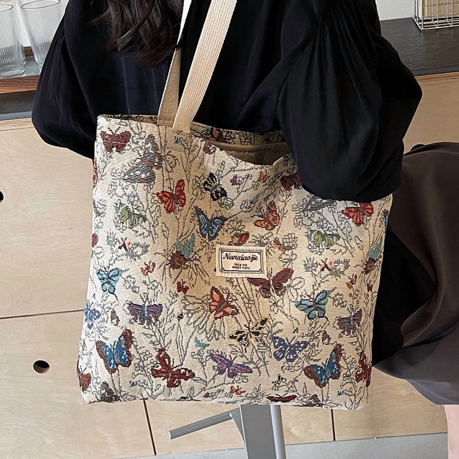 Canvas bag, commuter tote bag, fashionable shoulder bag for going out ...