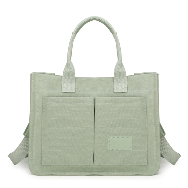 Canvas bag, simple casual handbag, large-capacity crossbody bag ...