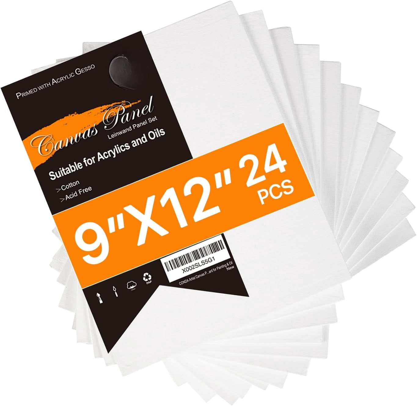Canvases Boards for Painting Value Bulk Blank White Canvas, 100% Cotton ...