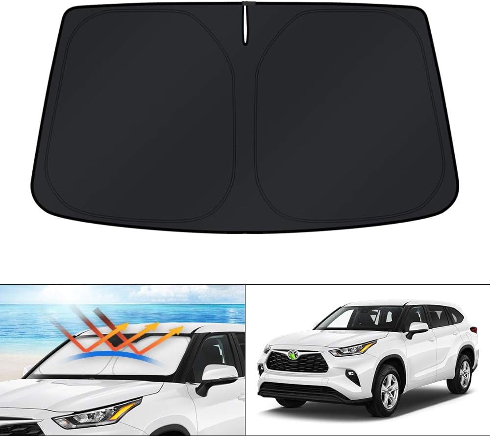 Canvcle Custom Fit Windshield Sun Shade for 2020-2024 2025 Toyota ...
