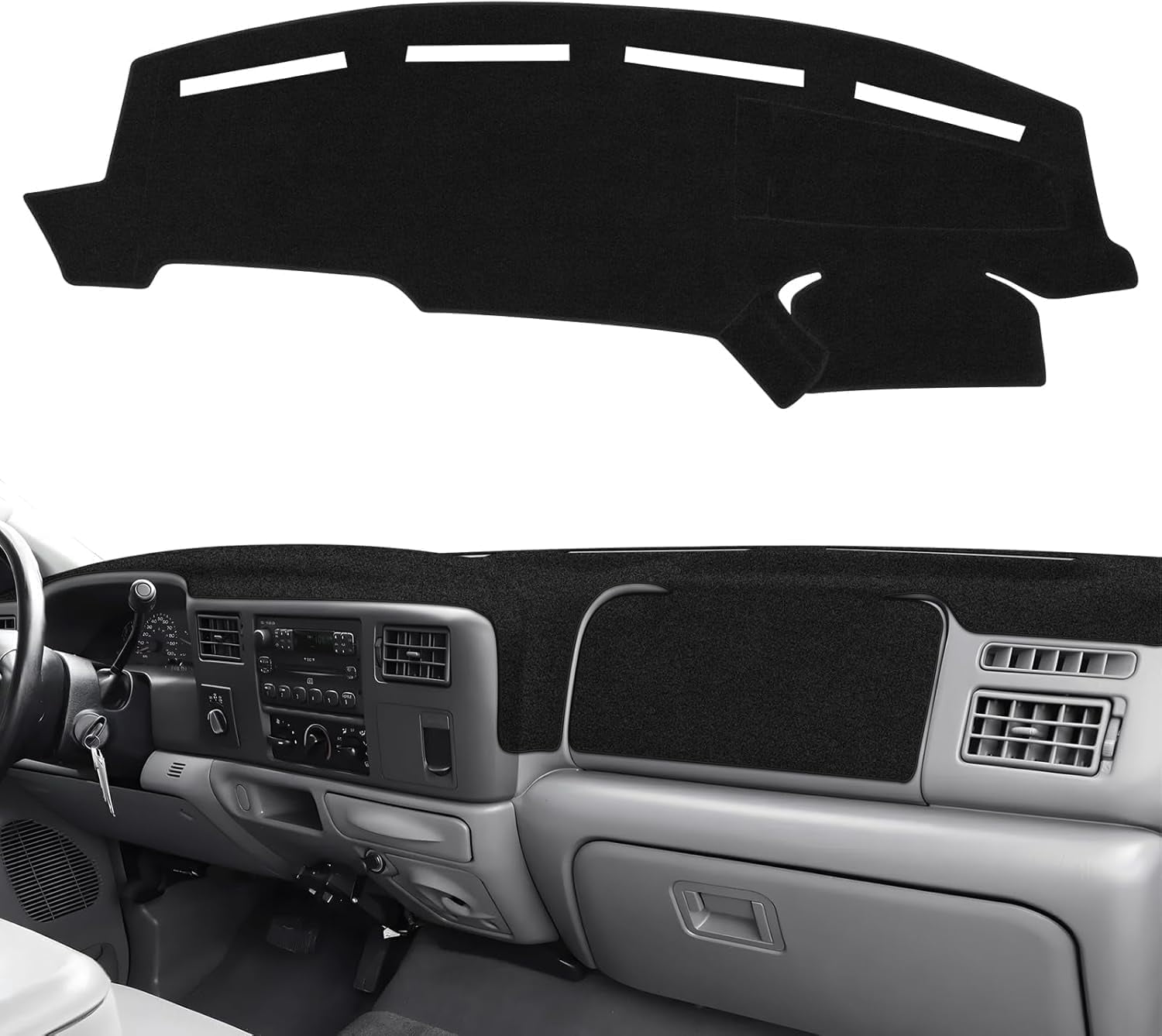 Canvcle Dash Cover Fit for Ford F250 F350 F450 1999 2000 2001 2002 2003 ...