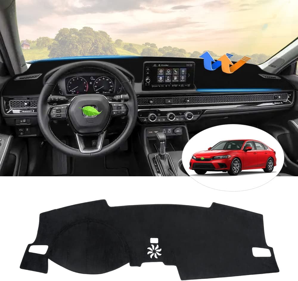 Canvcle Dashboard Cover Mat for Honda Civic 2022-2025, Anti Glare Mat ...