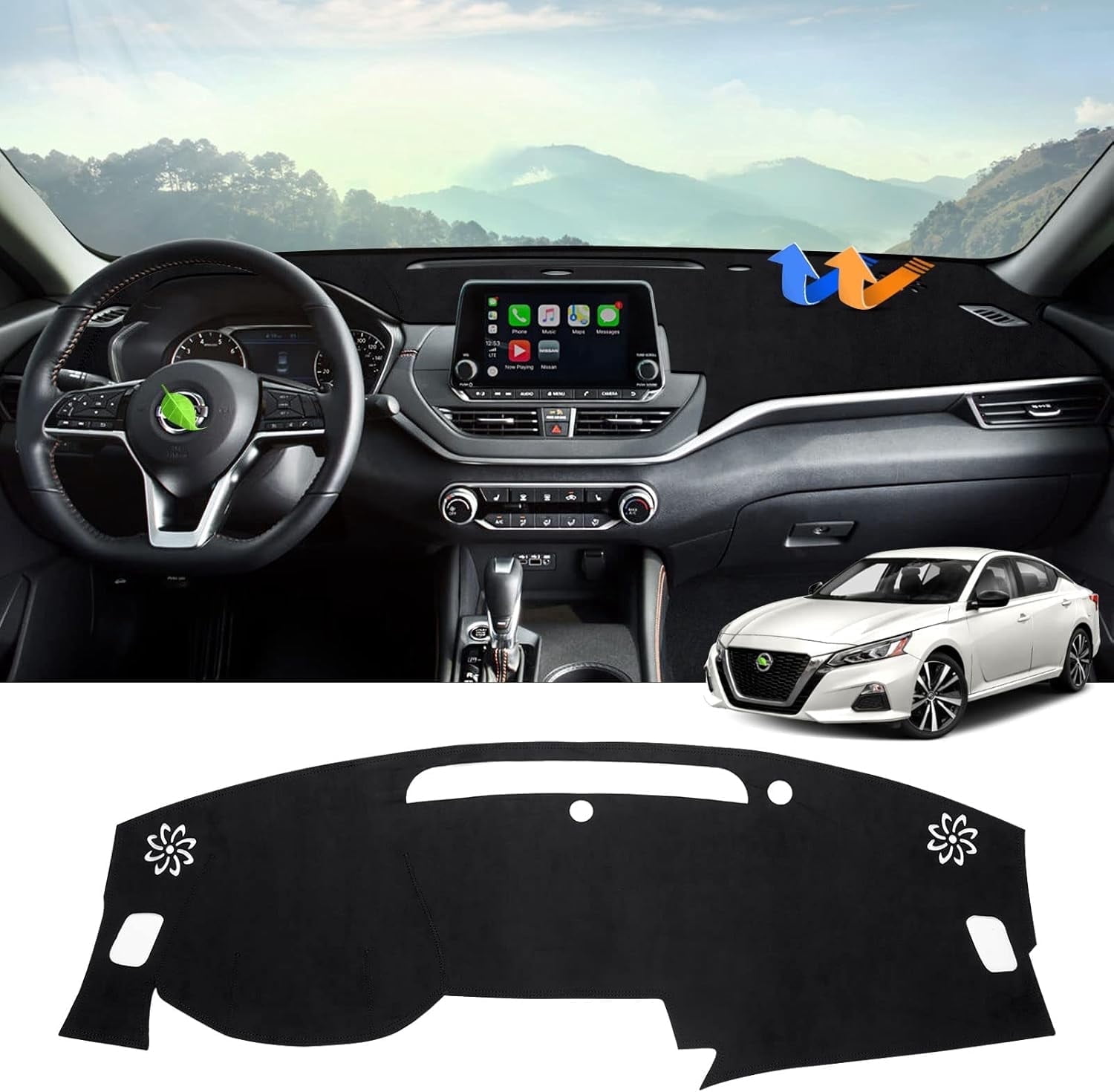 Canvcle Dashboard Cover Mat for Nissan Altima 2019-2025 Accessories ...