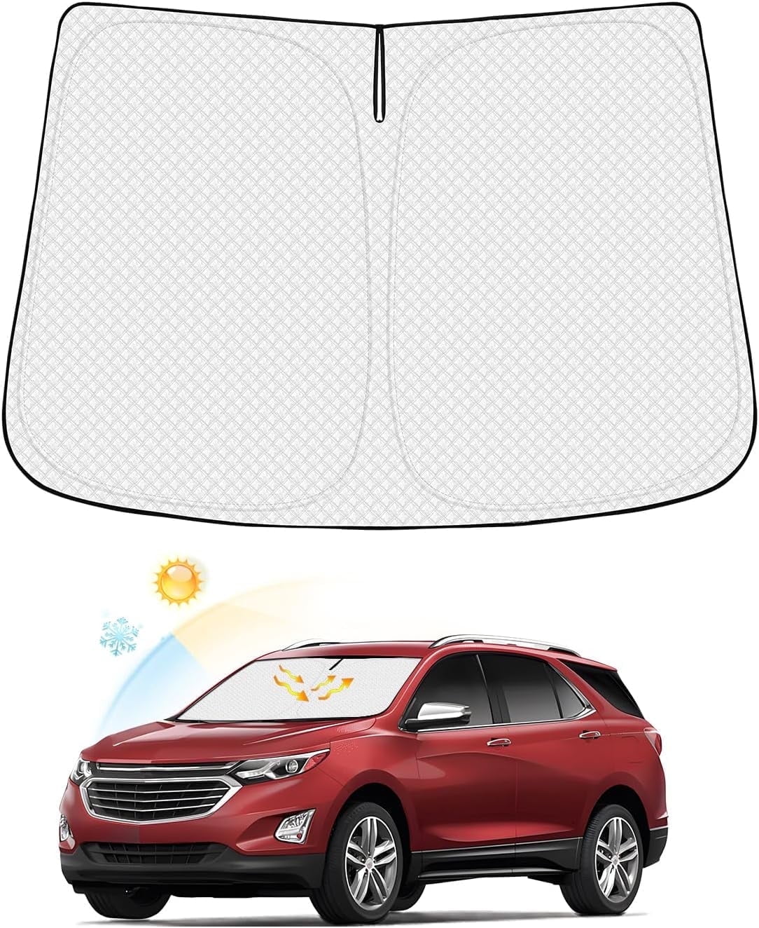 Canvcle Windshield Sun Shade for Chevrolet/Chevy Equinox 2018-2024 ...