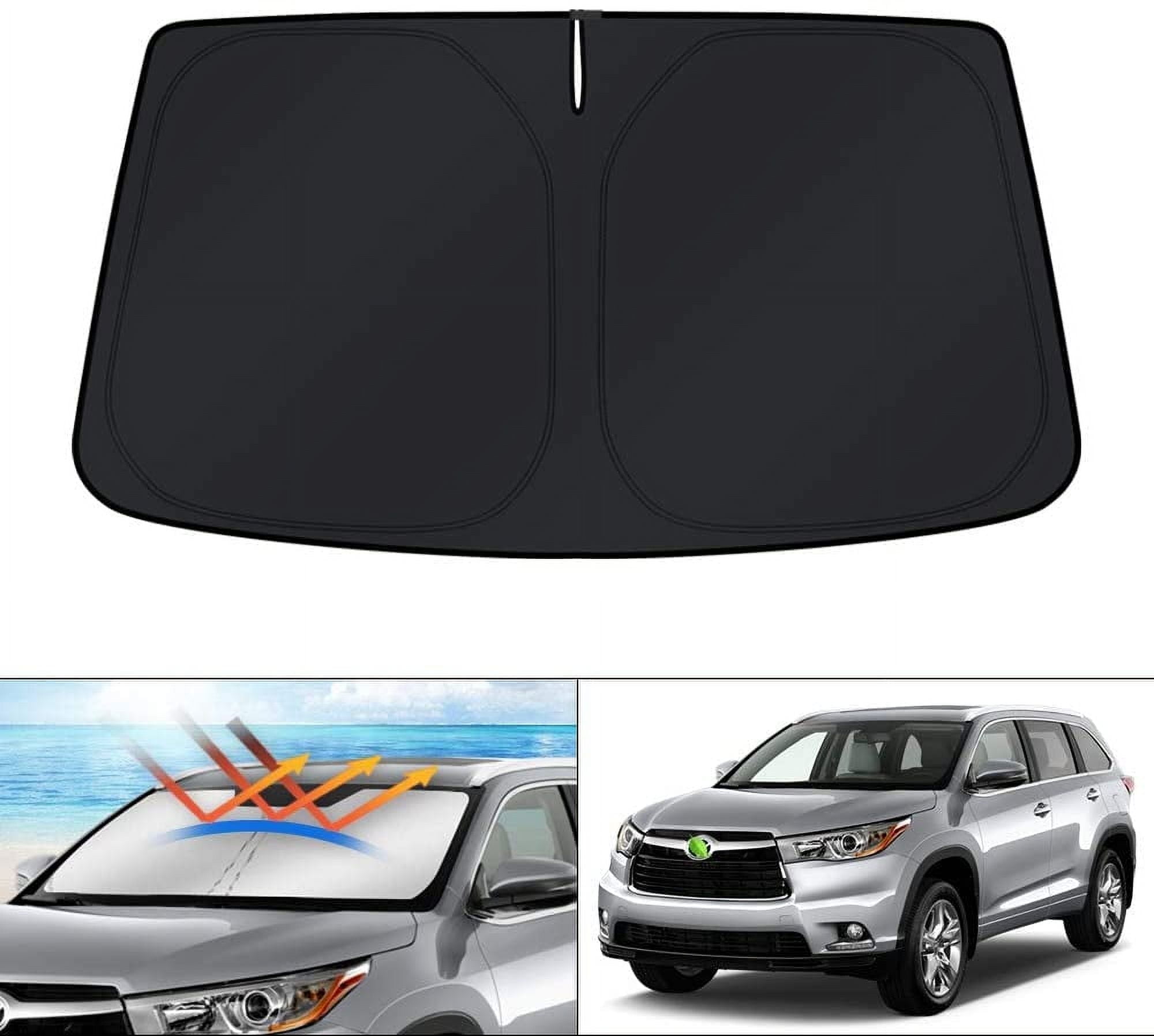 Canvcle Windshield Sun Shade for Toyota Highlander 2014-2019 Window Sun ...
