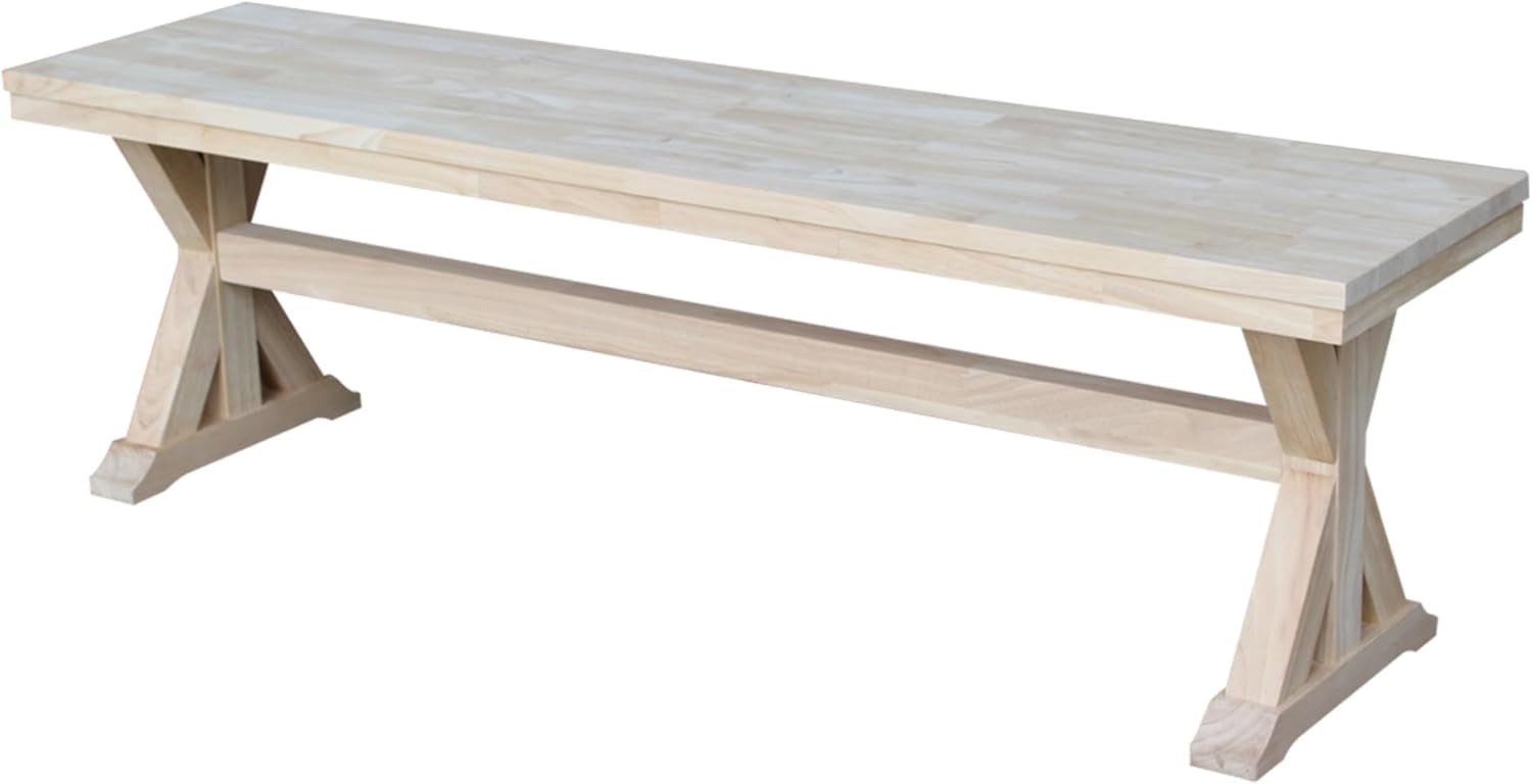 , Canyon Collection Solid Bench, Solid Real Wood, Sturdy Parawood ...