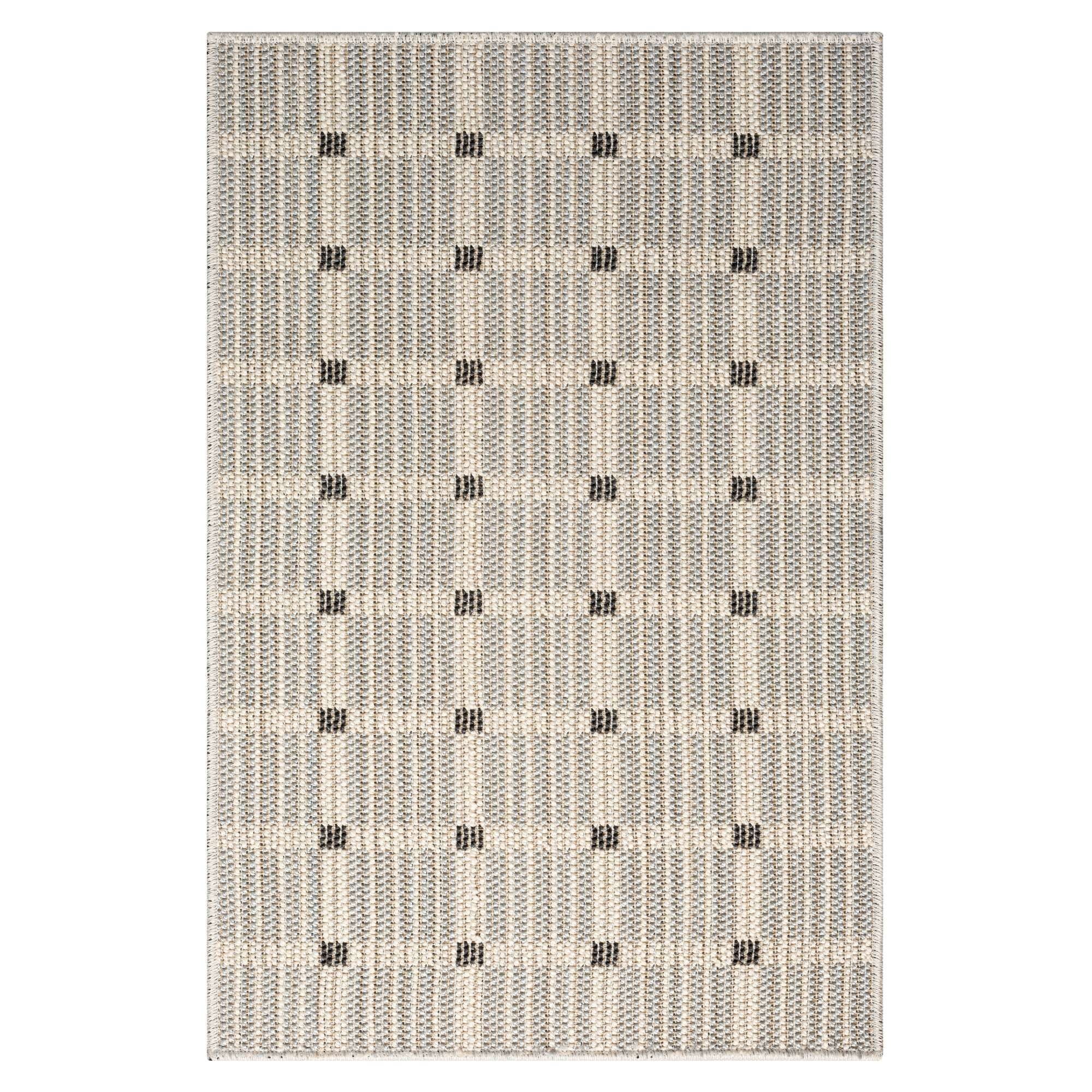 Canyon Grid Area Rug - Ivory, 2'x3' - Walmart.com