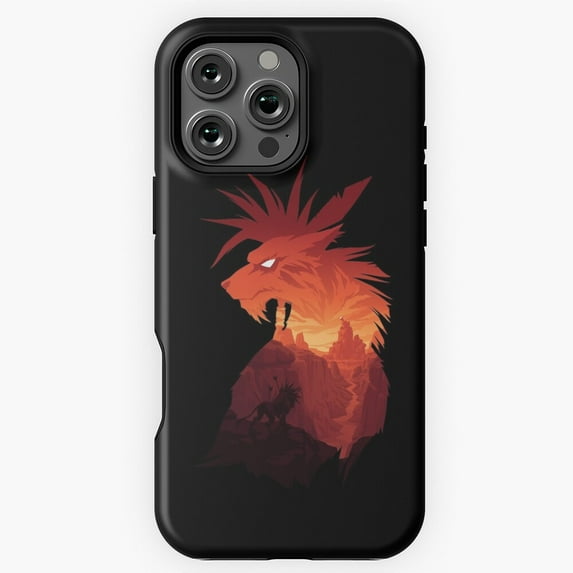 Canyon Guardian Black Fantasy Art iPhone Case 17 16 15 14 13 12 11 Pro ...