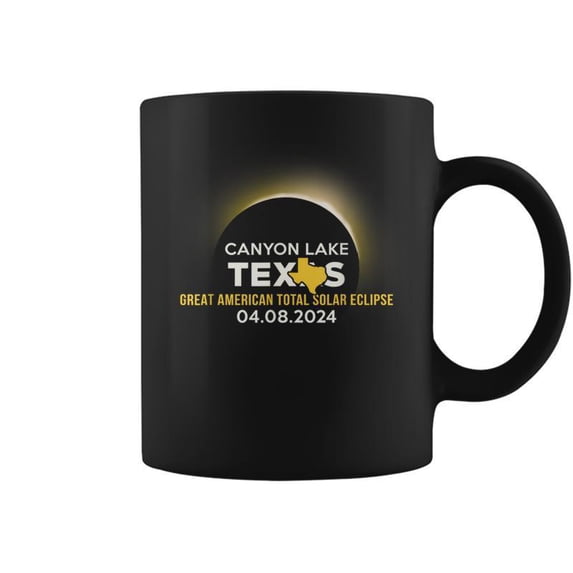 Canyon Lake Tx Texas Total Solar Eclipse 2024 Coffee Mugs - Walmart.com