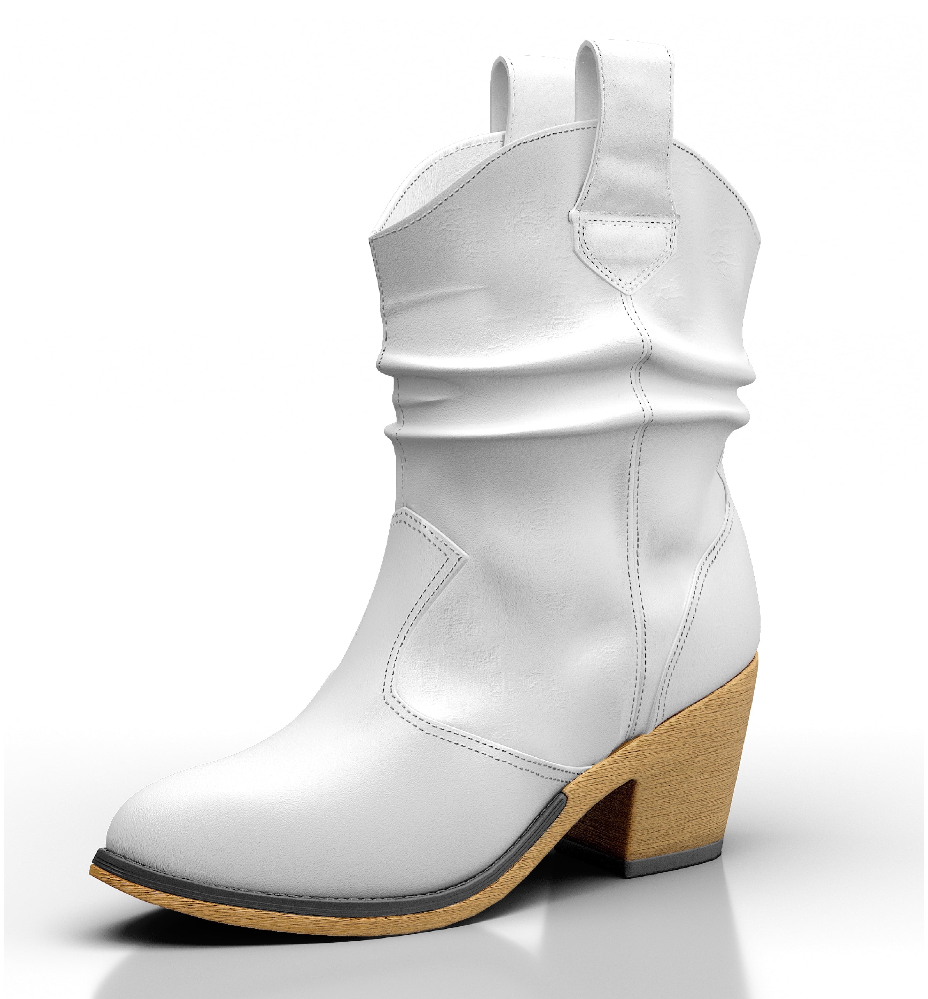 Canyon Trails Womens Cowgirl Pointed Toe Classic Pull Up Distressed ...