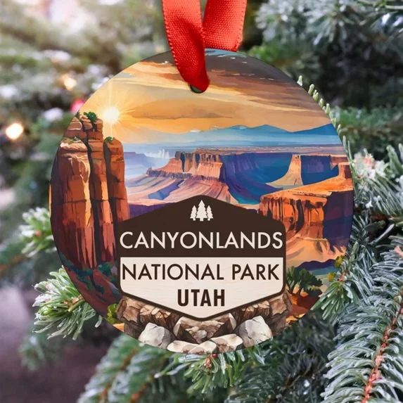 Canyonlands National Park Noel Ornament 2D FLAT Ceramic Ornament ...