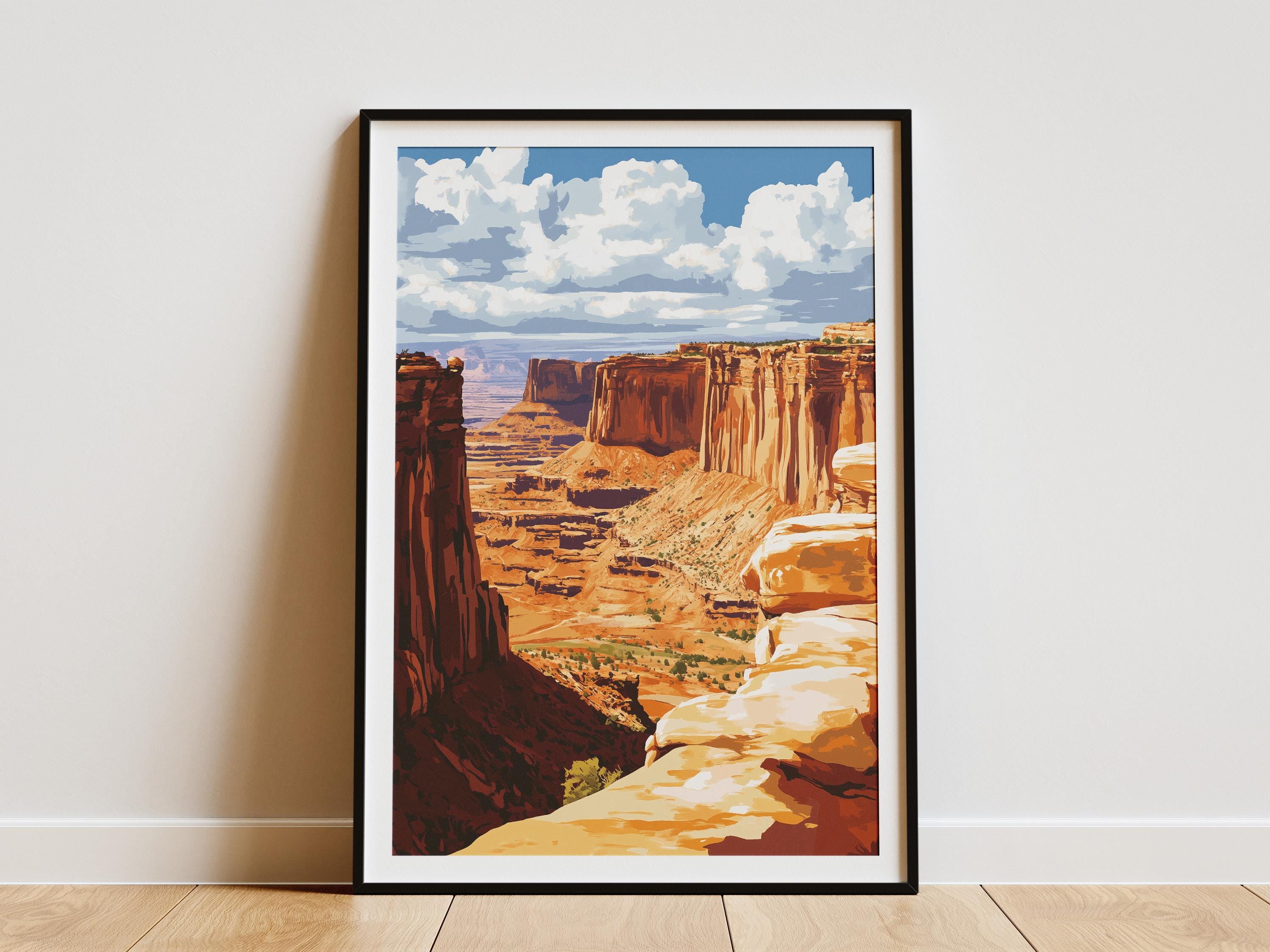 Canyonlands National Park Poster Utah Travel Art Print Southwest Wall ...
