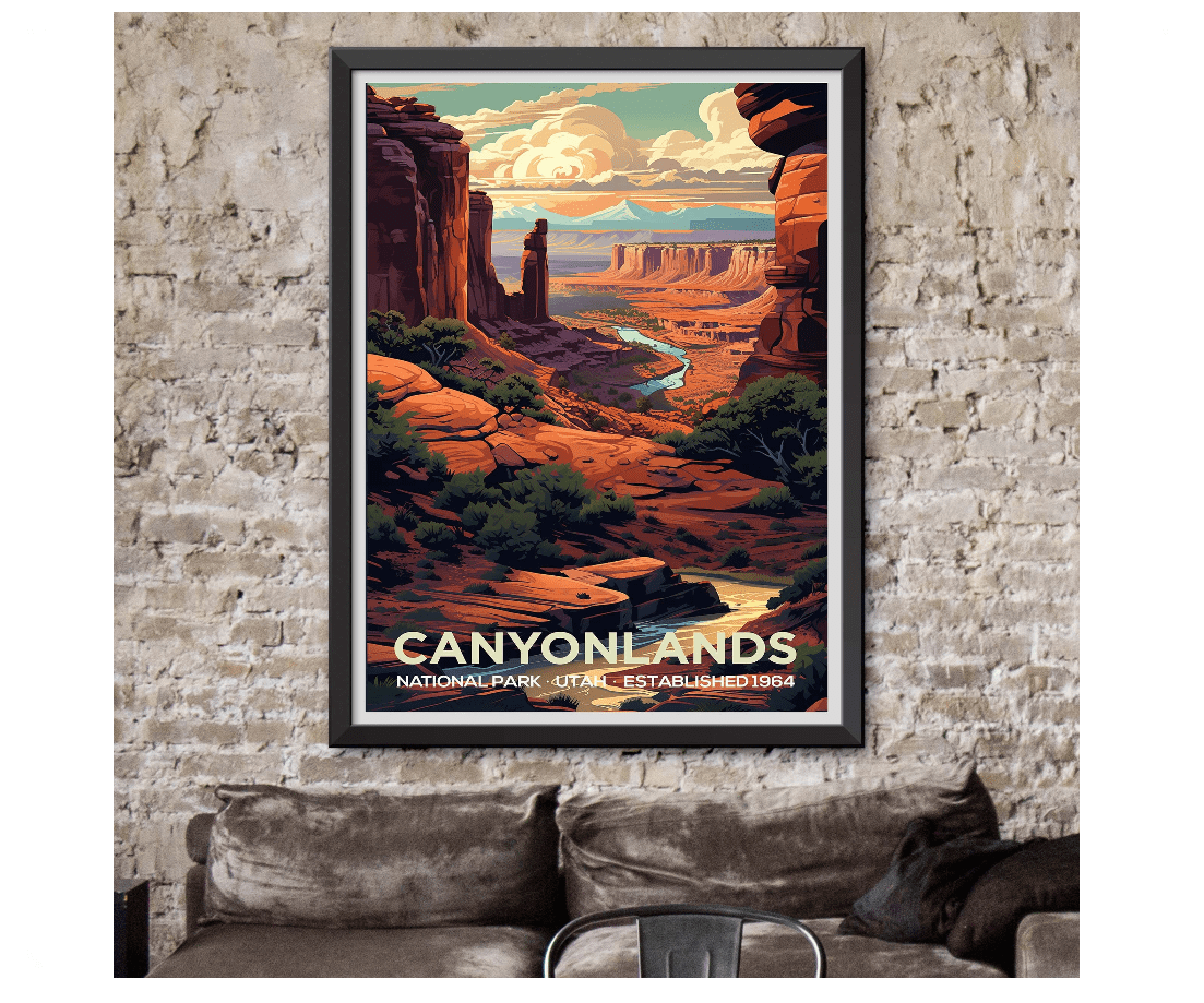 Canyonlands National Park Southwestern Landscape Poster Home Decor ...