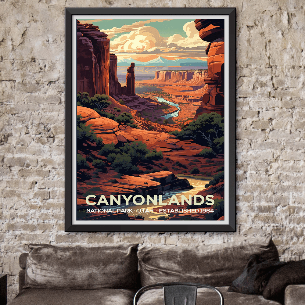 Canyonlands National Park Southwestern Landscape Poster, Poster Home ...