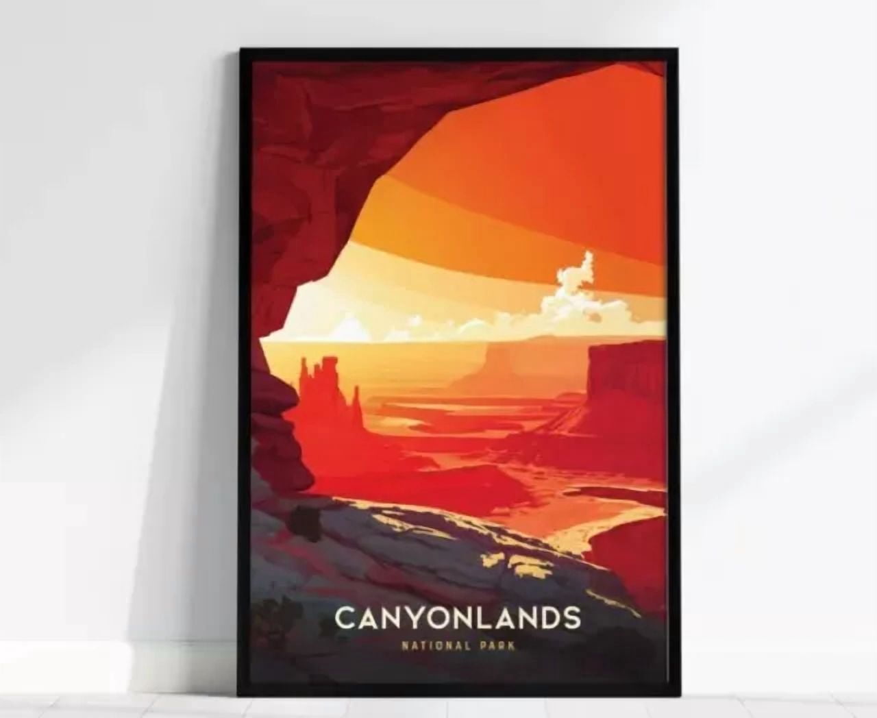 Canyonlands National Park Utah Poster - Majestic Canyons & Plateaus ...