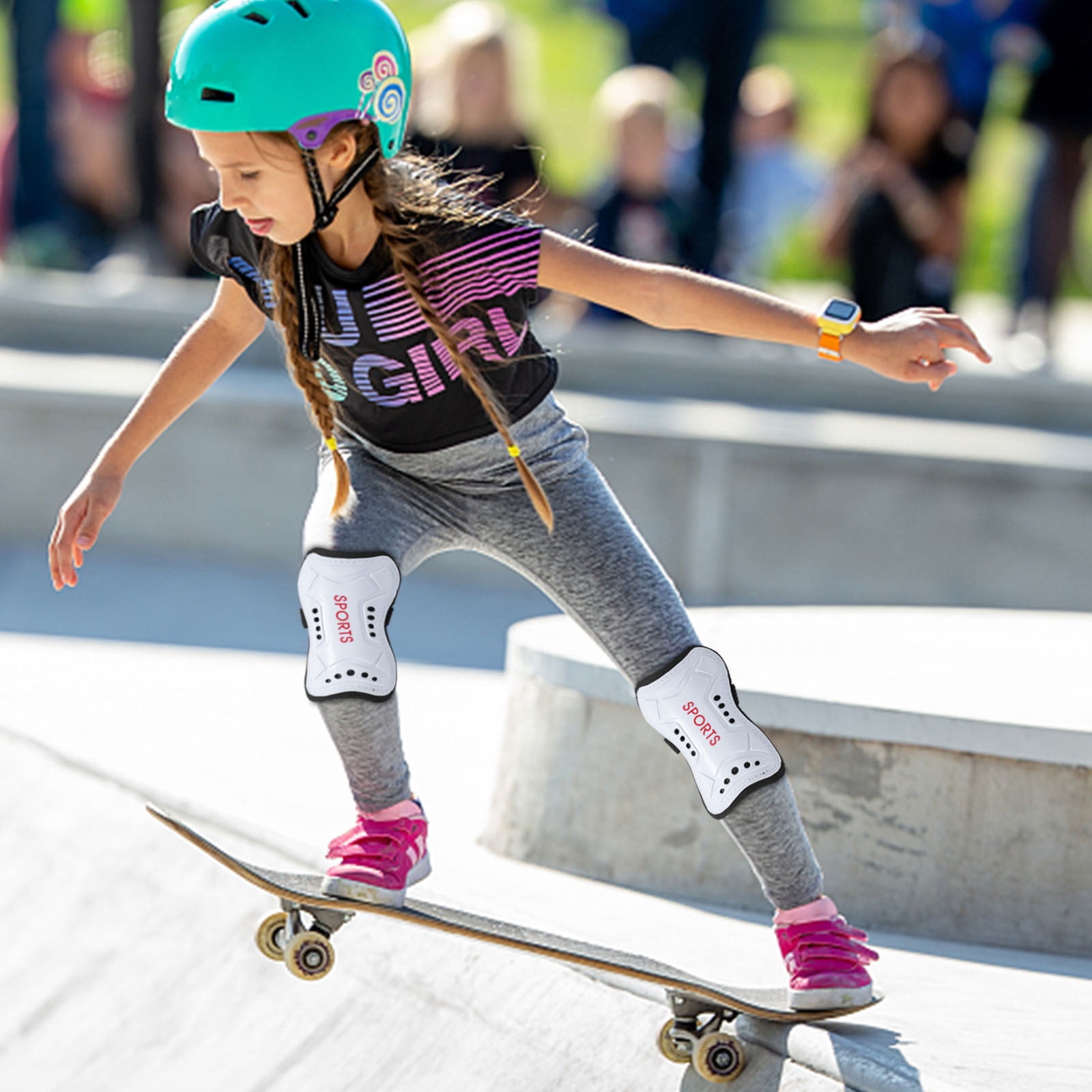 Cailmei Children'S Double-Strap Football Shin Pads,Leggings-Style ...