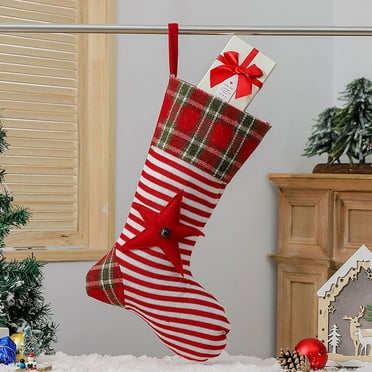 Vikakiooze Knitted Christmas Stocking Gift Bag Christmas Decorating ...