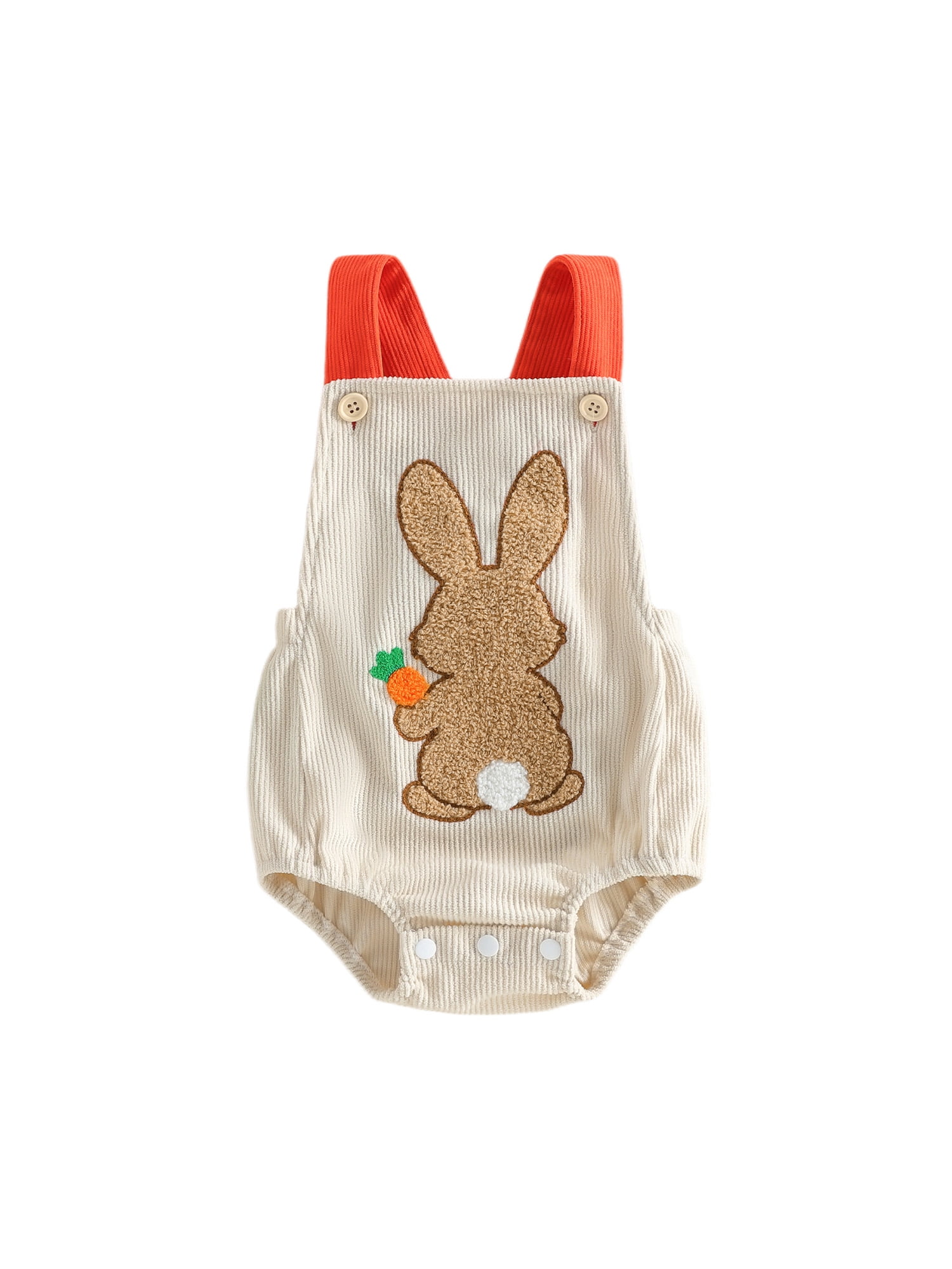 Caoirhny Infant Girl Boy Easter Romper Sleeveless Square Neck Cute ...