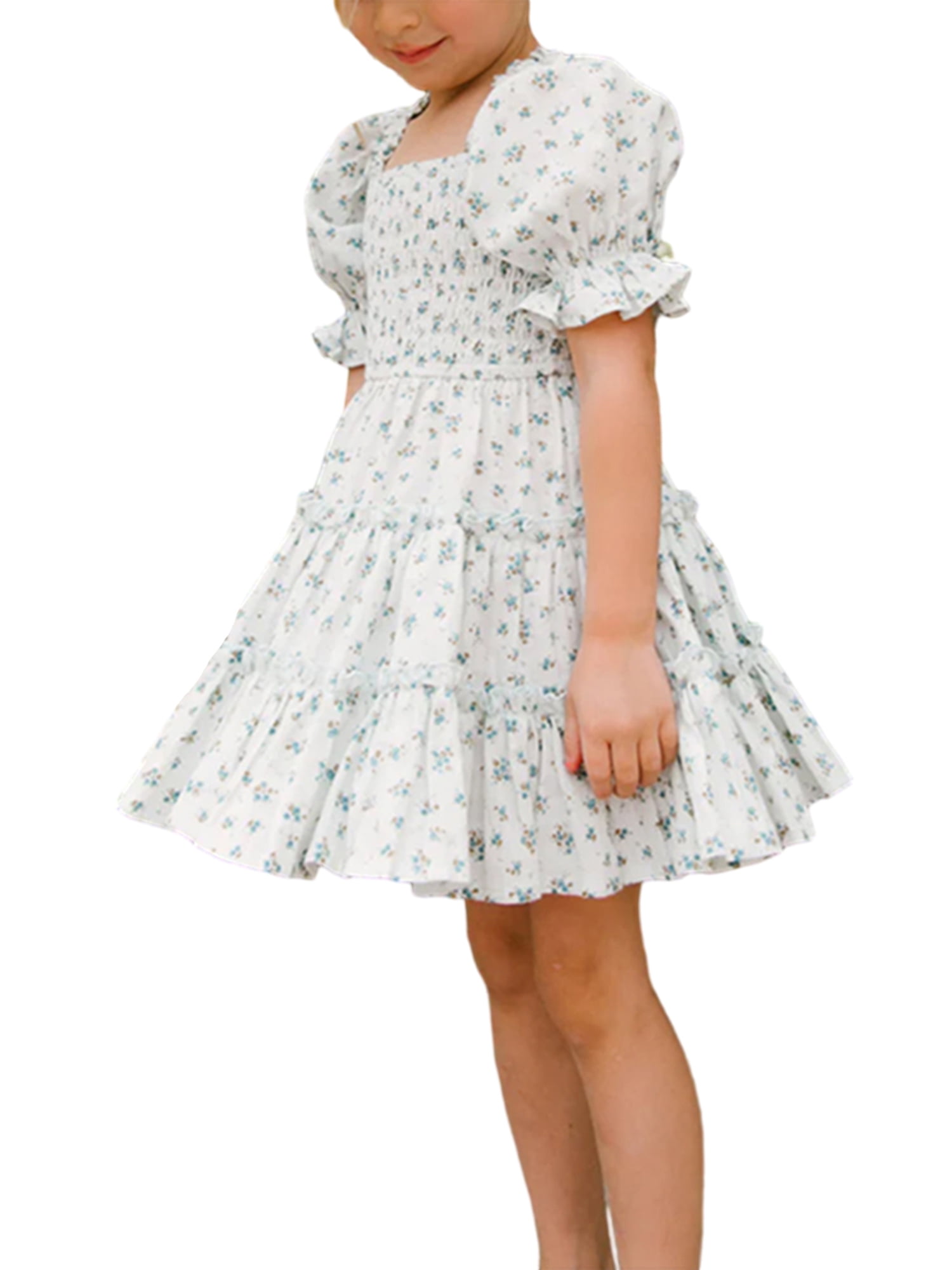 Caoirhny Mother Daughter Matching Dresses Summer Floral A-Line Dress ...