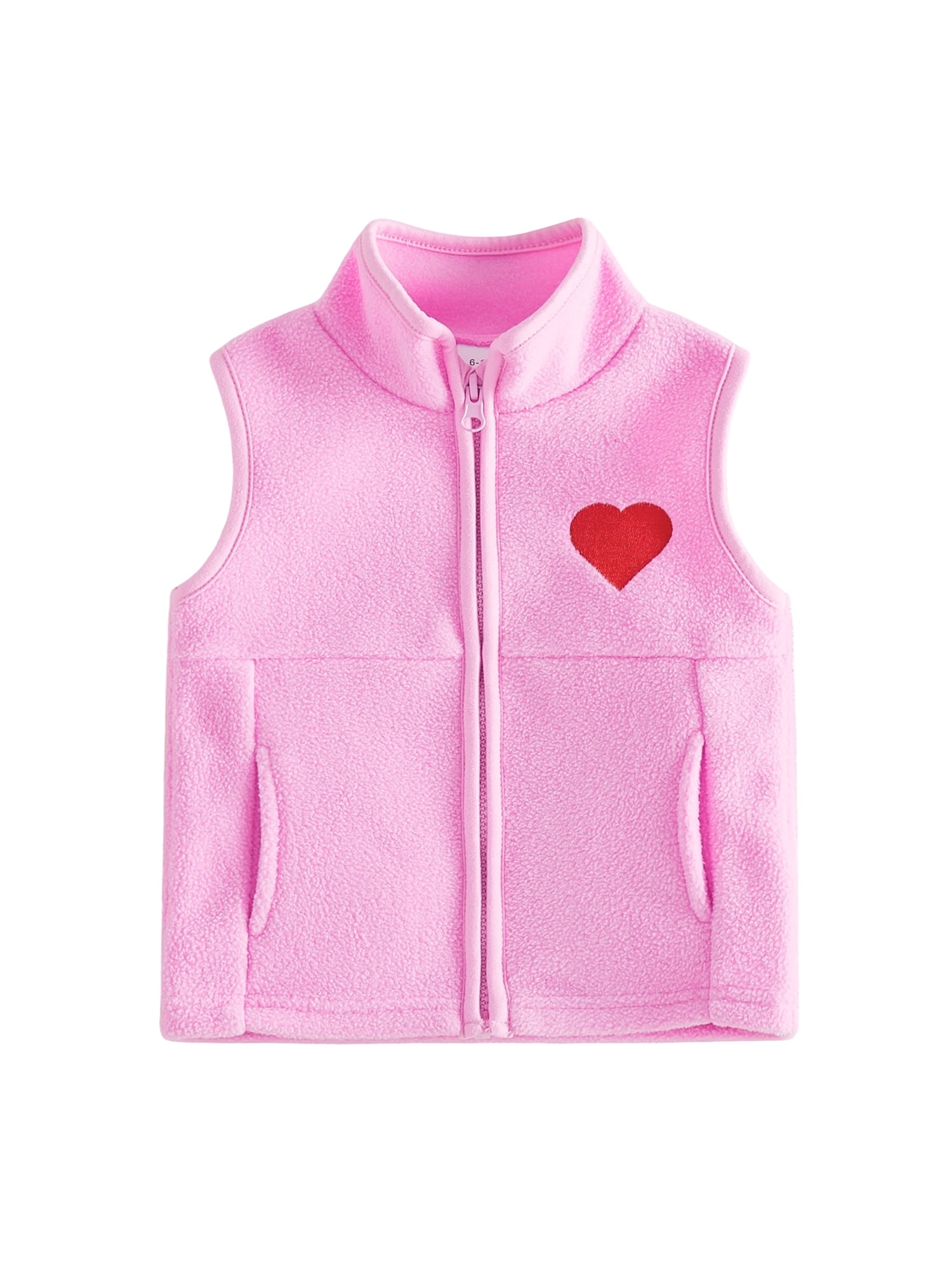 Caoirhny Toddle Baby Boy Valentine's Vest Jacket Stand Collar Heart ...