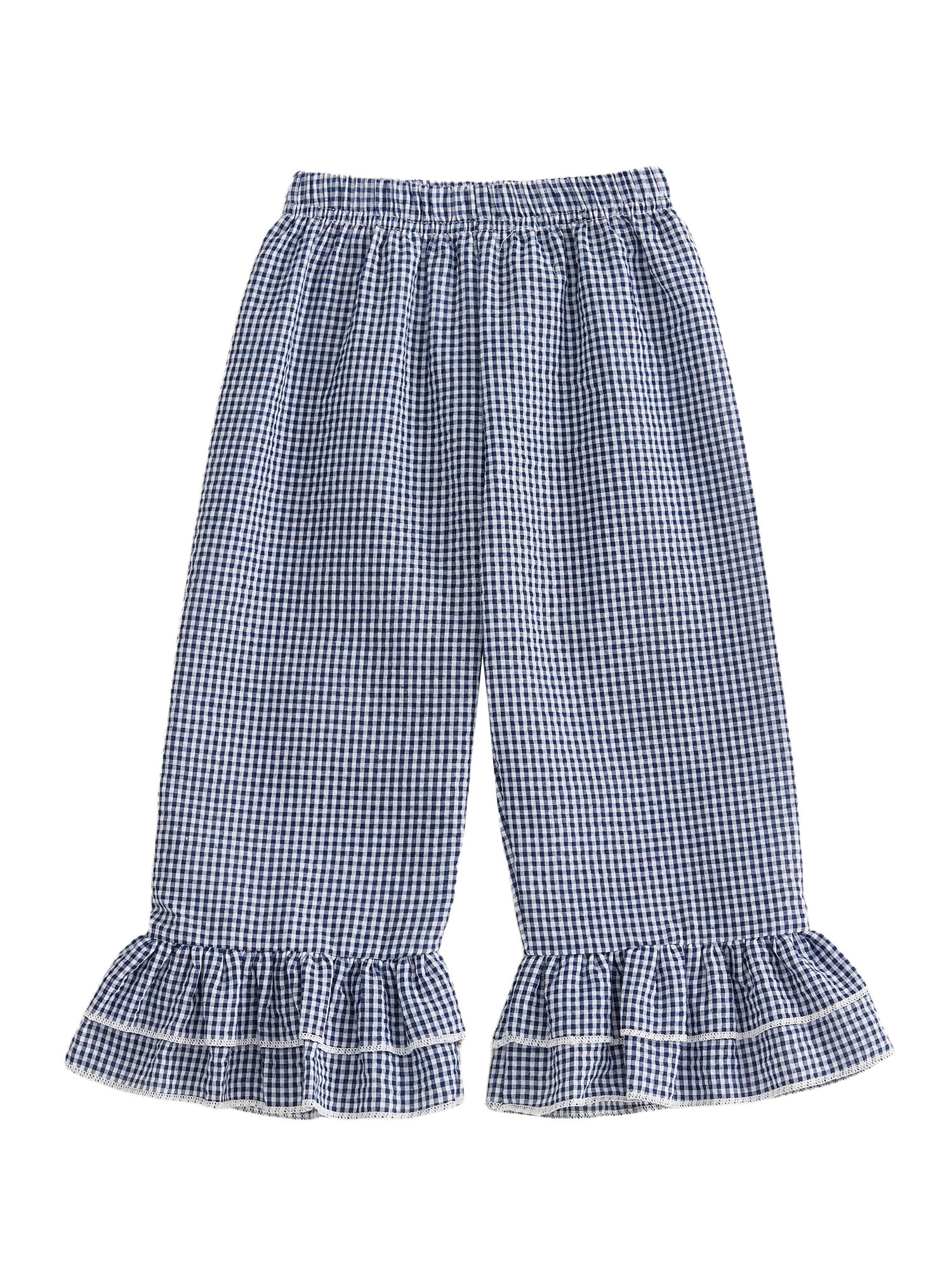 Caoirhny Toddler Baby Girls Bell Bottom Fashionable Cute Comfy Plaid ...