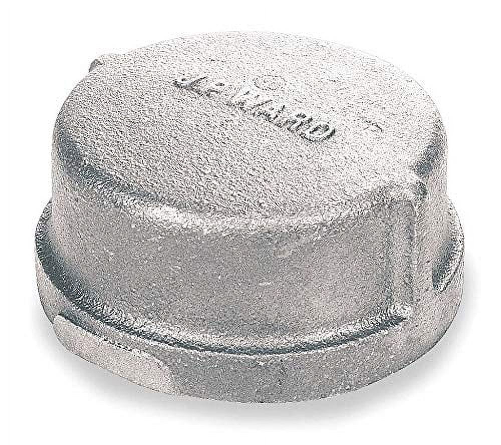 Cap, 3 in, NPT, Galvanized Malleable Iron Pack of 2 - Walmart.com