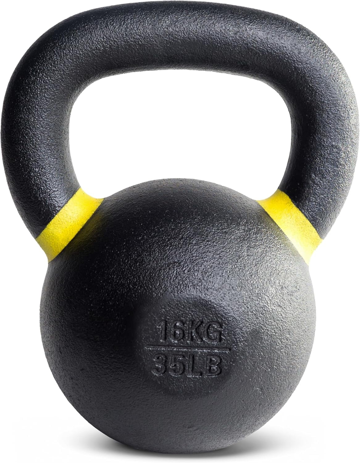 Cap Barbell Cast Iron Competition Kettlebell Weight - 35-Pound, Yellow ...